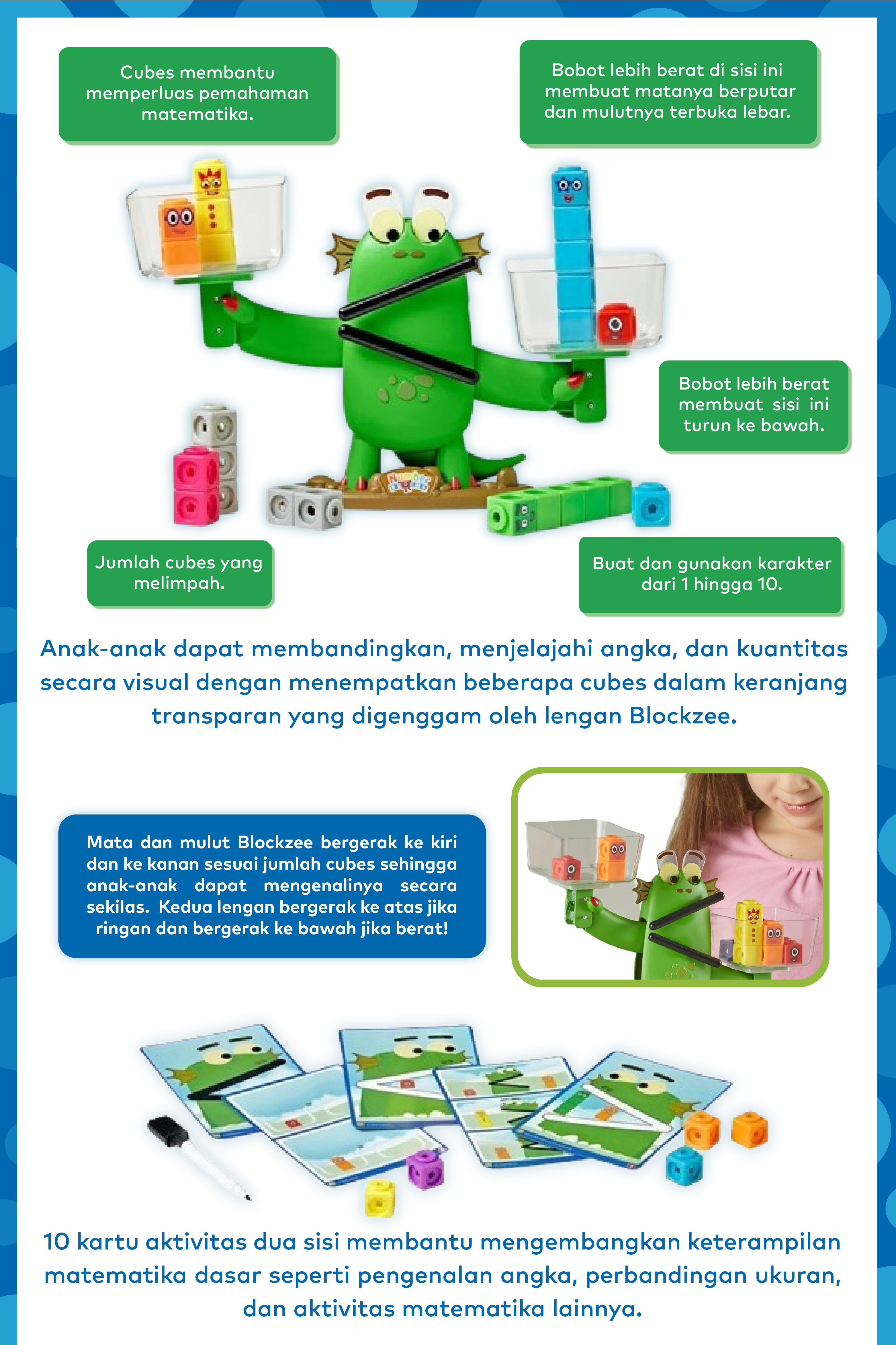 Jual Hand2Mind - Numberblocks Blockzee Balance Scale Activity Set ...