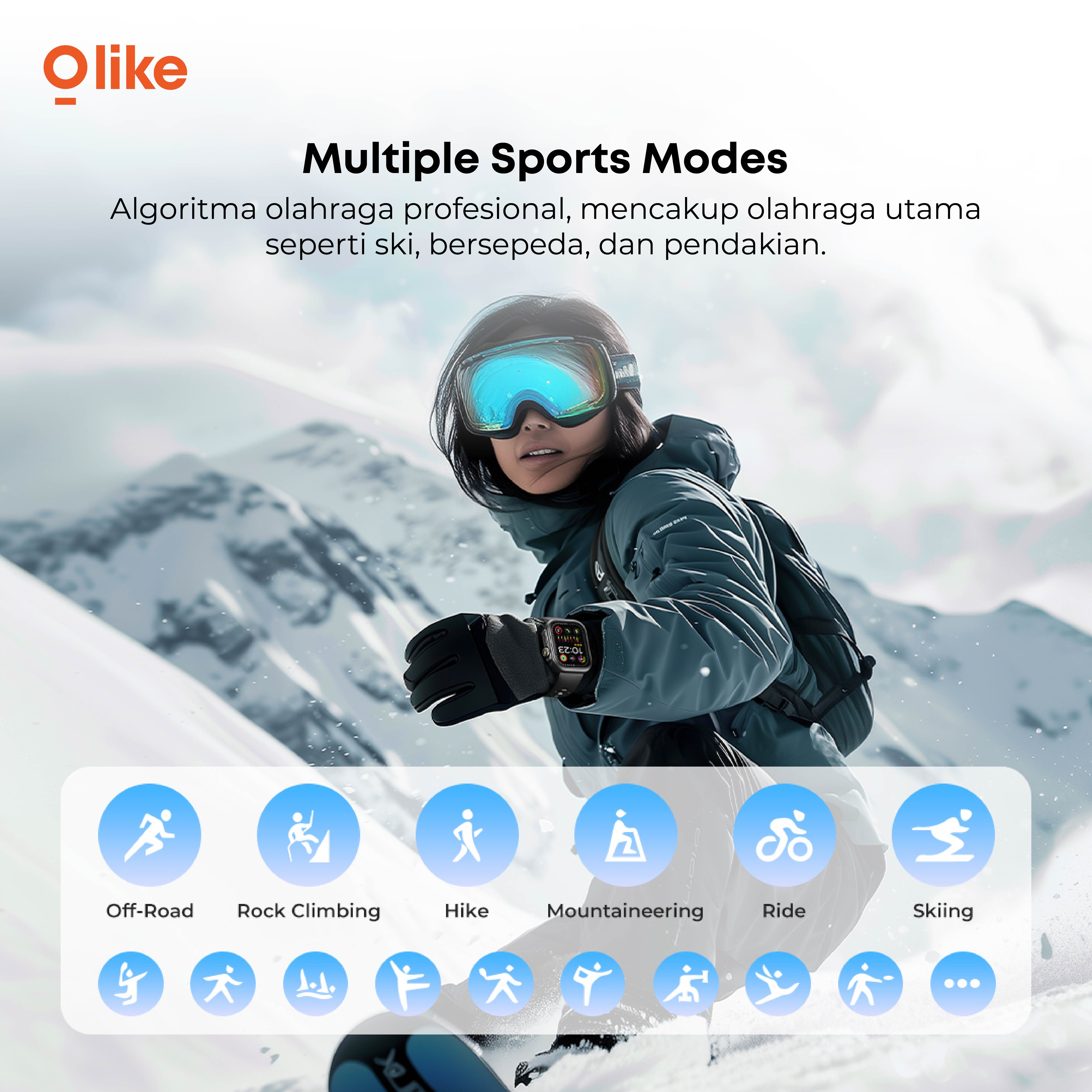 Jual OLIKE GPS Smartwatch FG01 1.85" Screen Long Live Battery Up To 30 ...