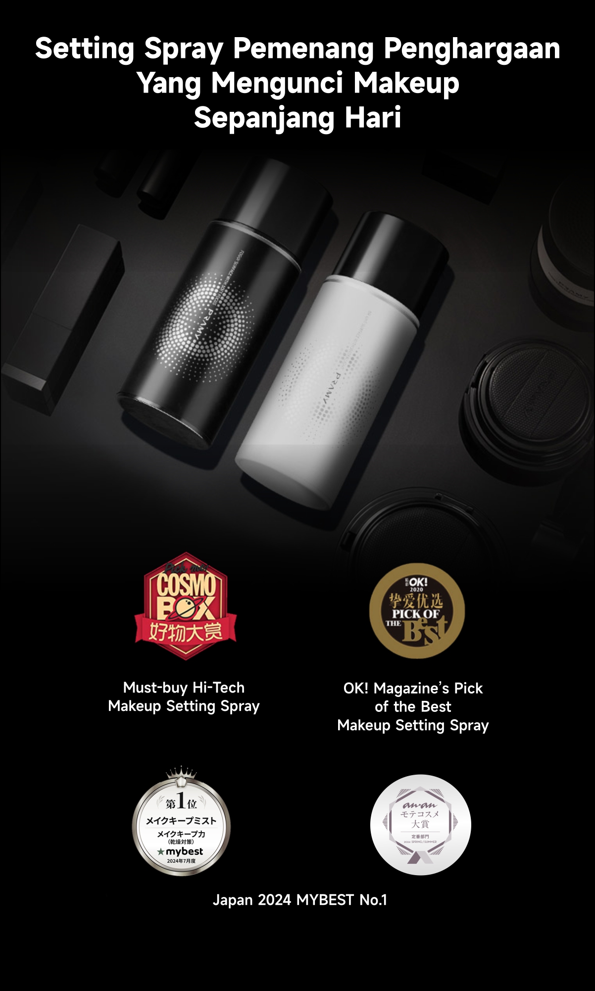 Jual Pramy Moisturizing Setting Spray Dewy Finish – All Size | Long ...