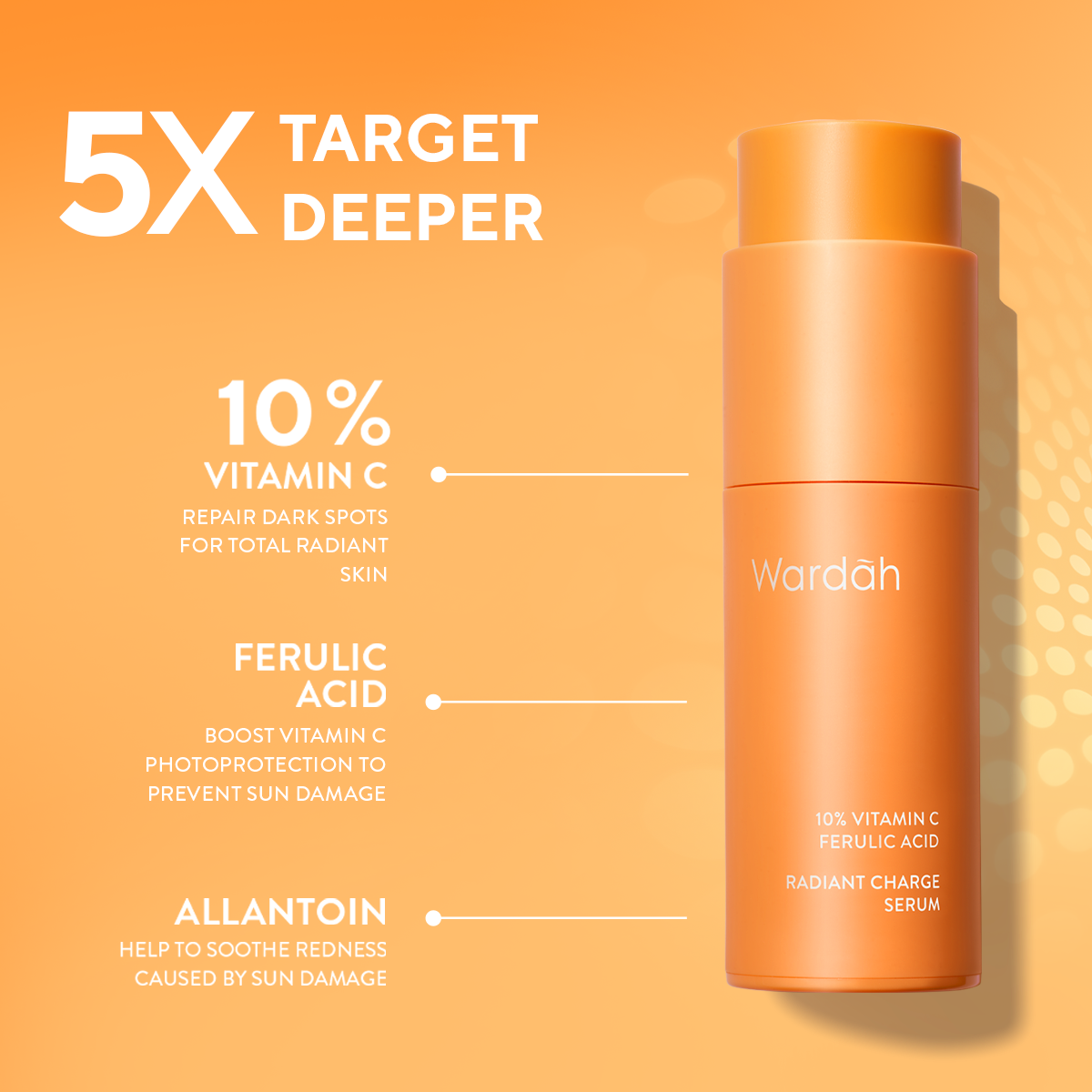 Jual Wardah serum Vitamin C 10% + Ferulic Acid Radiant Charge Serum 20 ...