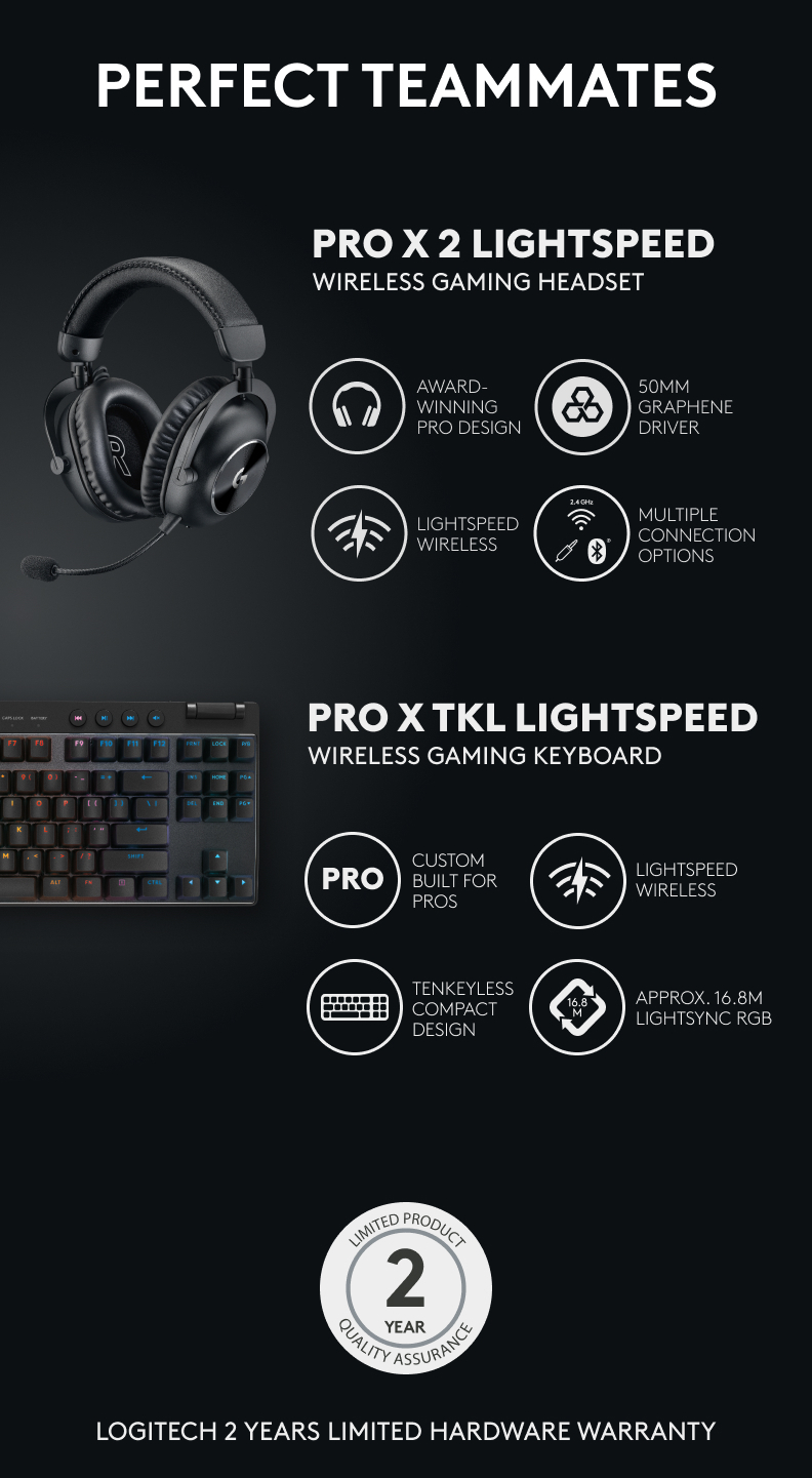 Jual Logitech G PRO 2 LIGHTSPEED Wireless Gaming Mouse, Mouse Tangan ...