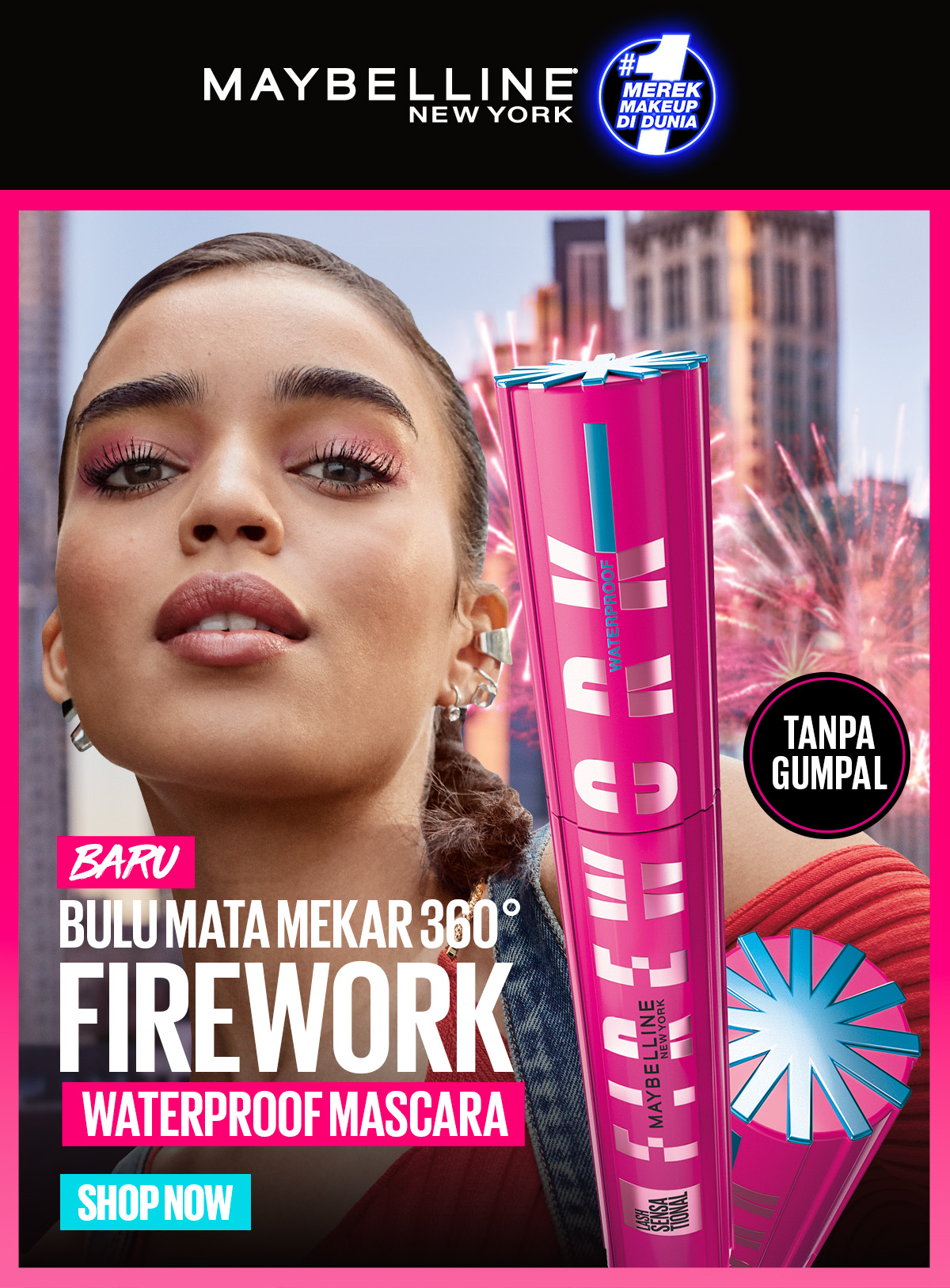 Jual MAYBELLINE OFFICIAL Firework Waterproof Mascara 6ml - Bulu Mata ...