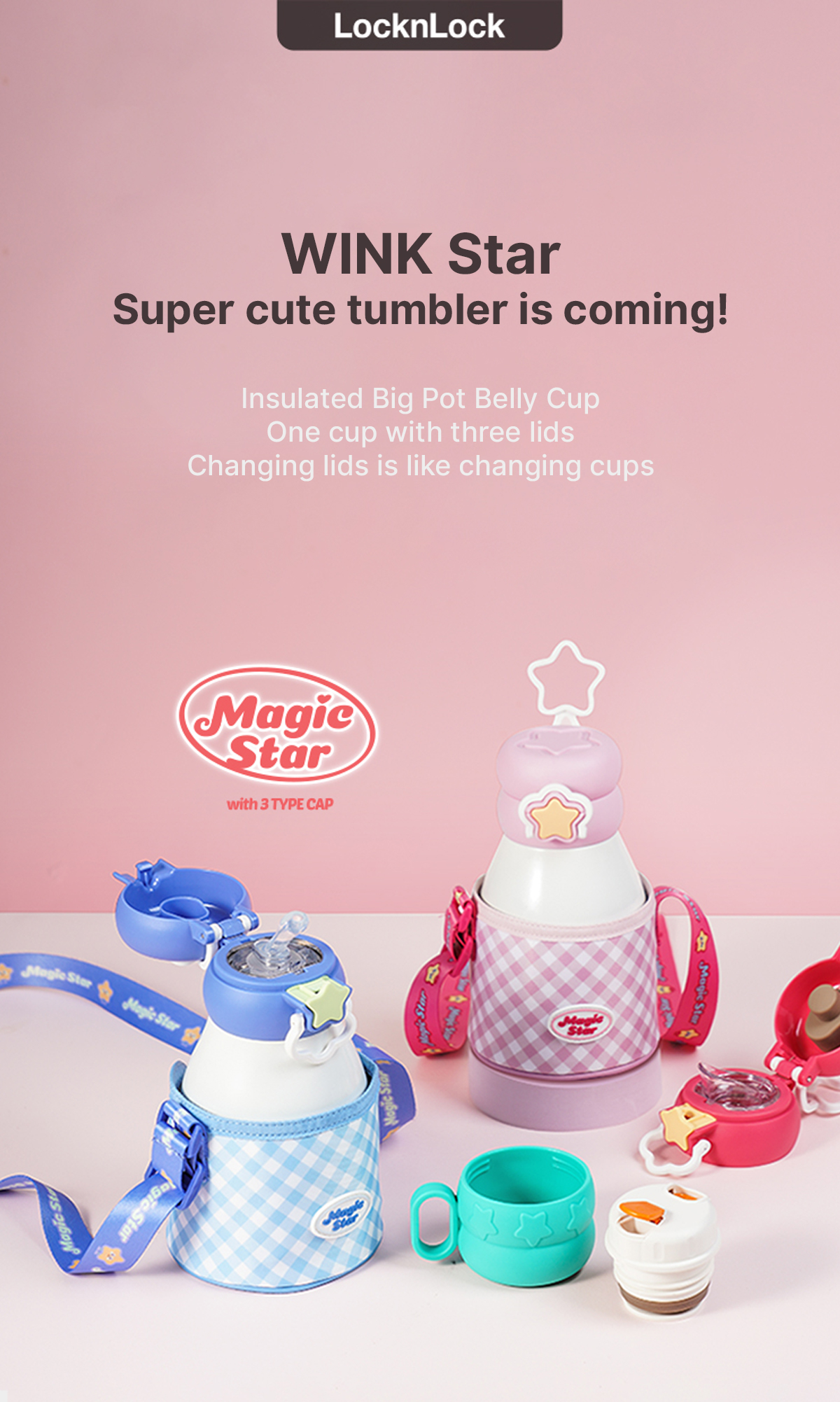 Jual LocknLock Magic Star Tumbler 560ml - LHC1493 | Shopee Indonesia