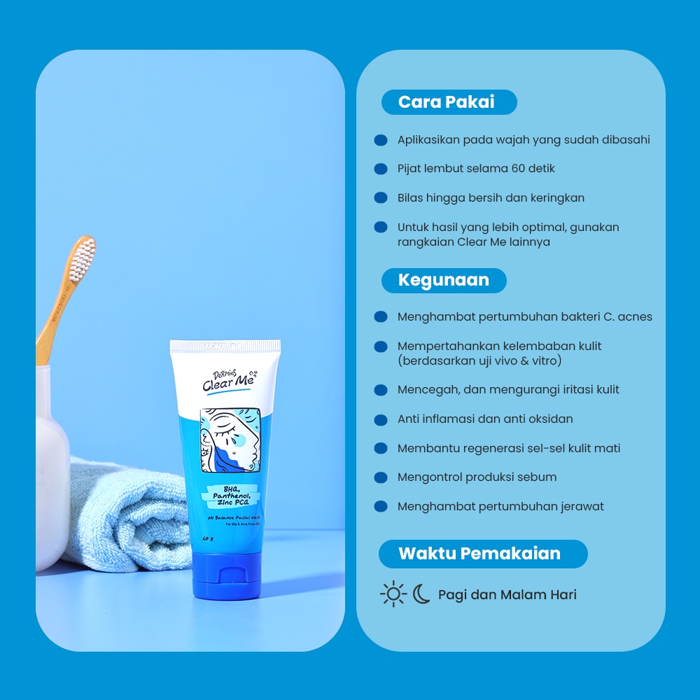 Jual DERMIES Clear Me by ERHA Acne Facial Wash PH Balance - Sabun Cuci ...