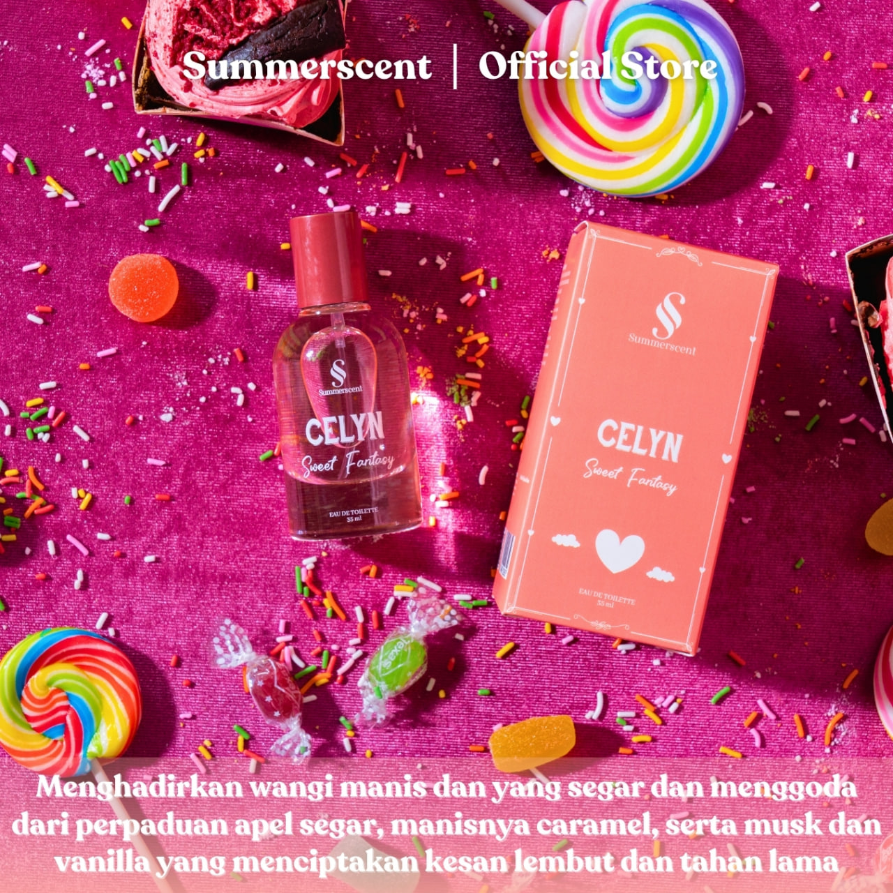 Jual Parfum Summerscent Celyn Sweet Fantasy & Ja Quiline Fresh Garden 35ml EDT | Shopee Indonesia