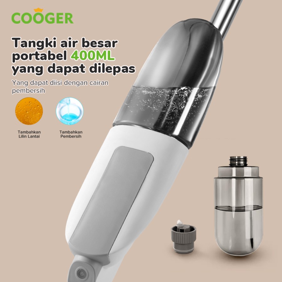 Jual COOGER Alat Pel Lantai Water Spray Mop Automatic Water Tank Alat ...