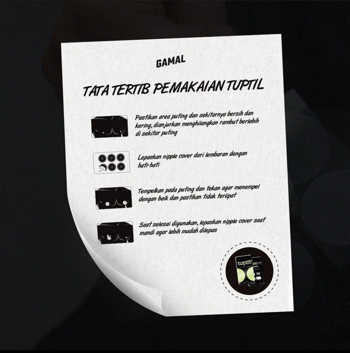 Jual GAMAL | Tuptil | Nipple Cover Pria | 10 pasang | Melindungi Put*ng ...