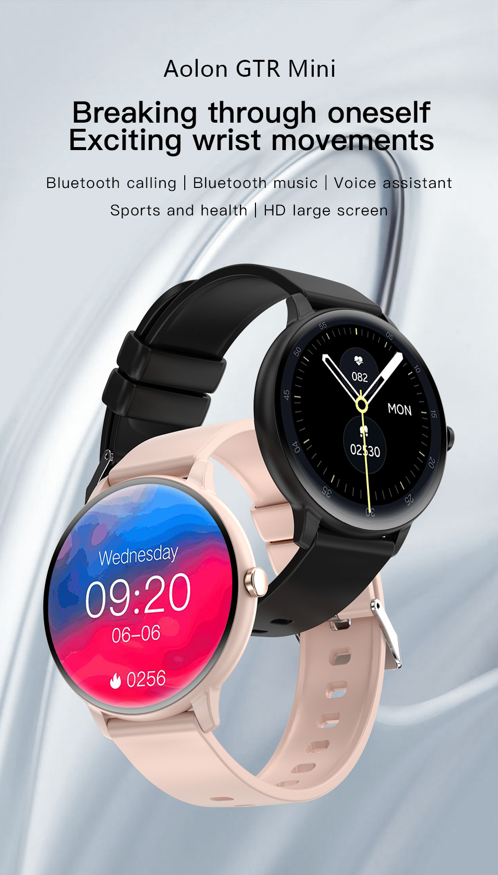 Jual Aolon GTR Mini 2024 Smart Watch Bluetooth Call DIY Wallpaper ...