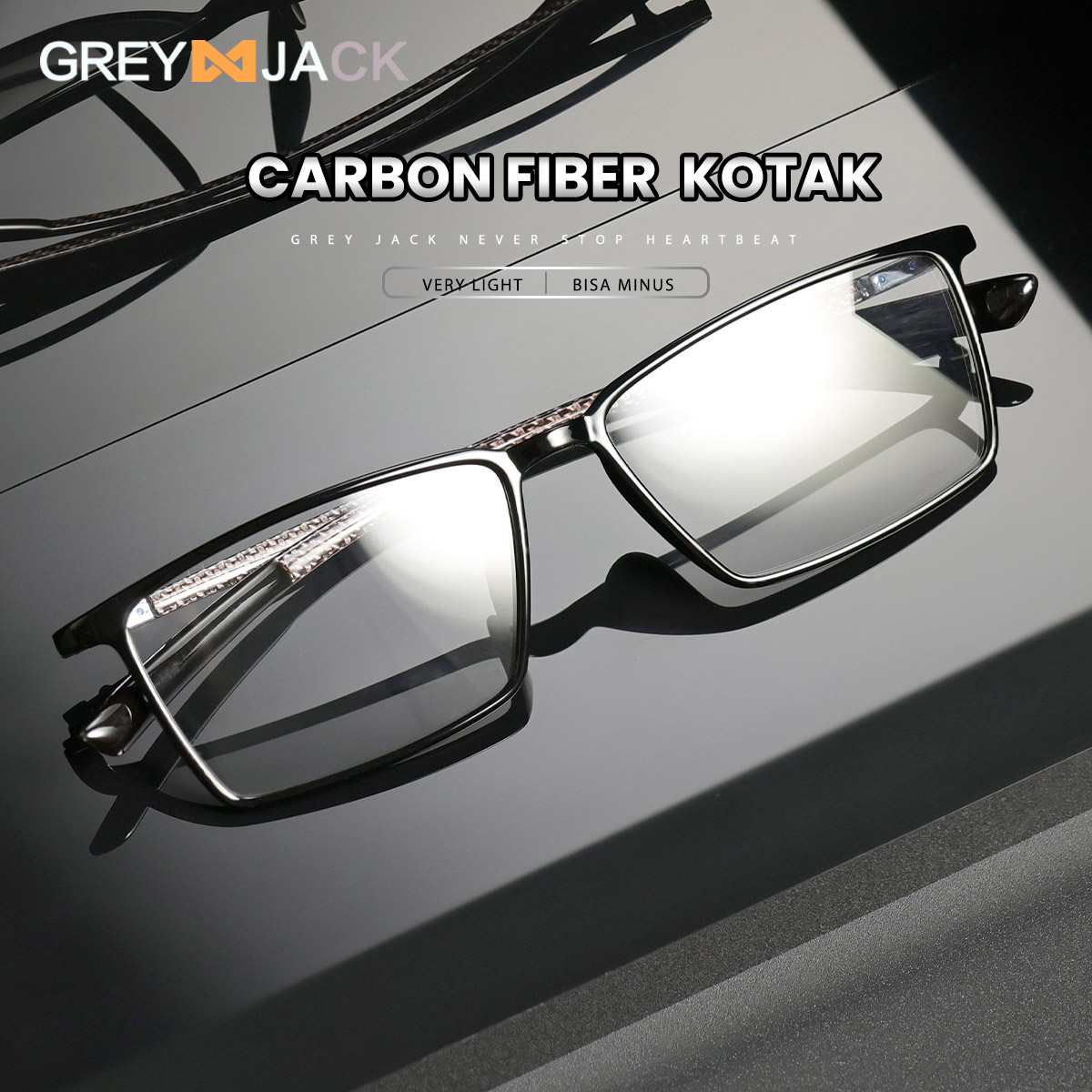 Jual Grey Jack Frame Kacamata Model Sporty Bahan Titanium Fiber Fashion ...