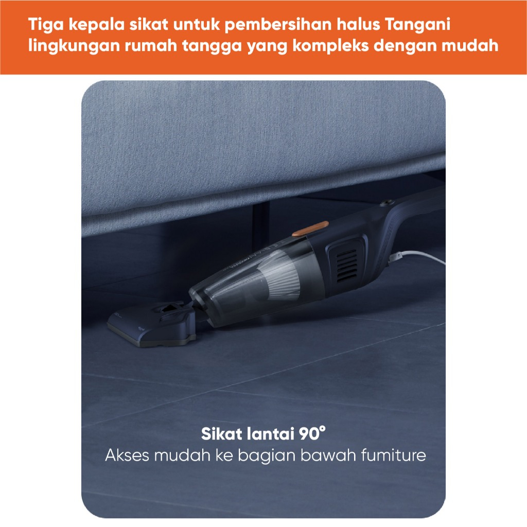Jual DEERMA - DX115C Handheld 2in1 Silent Vacuum Cleaner Penghisap Debu ...