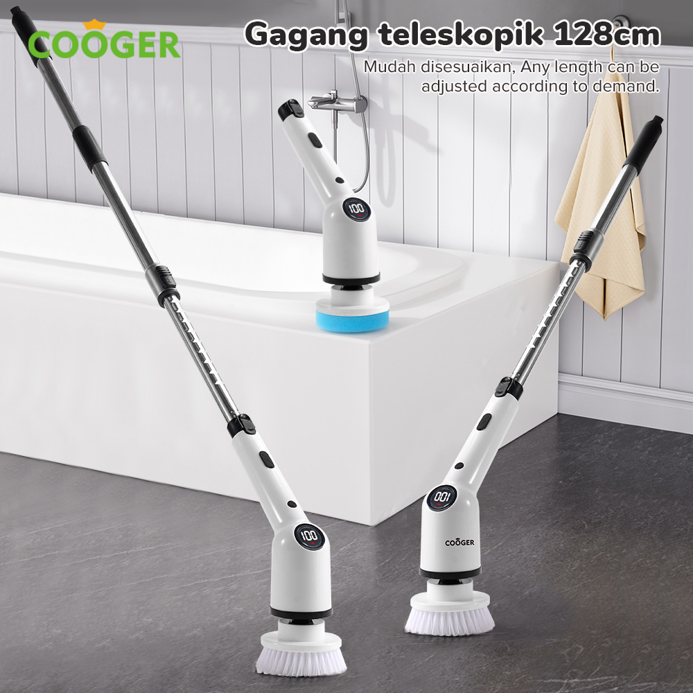 Jual COOGER Sikat Pembersih Elektrik 8IN1 Brush Electric Dapur Portable Tahan Air dan Anti Karat ...