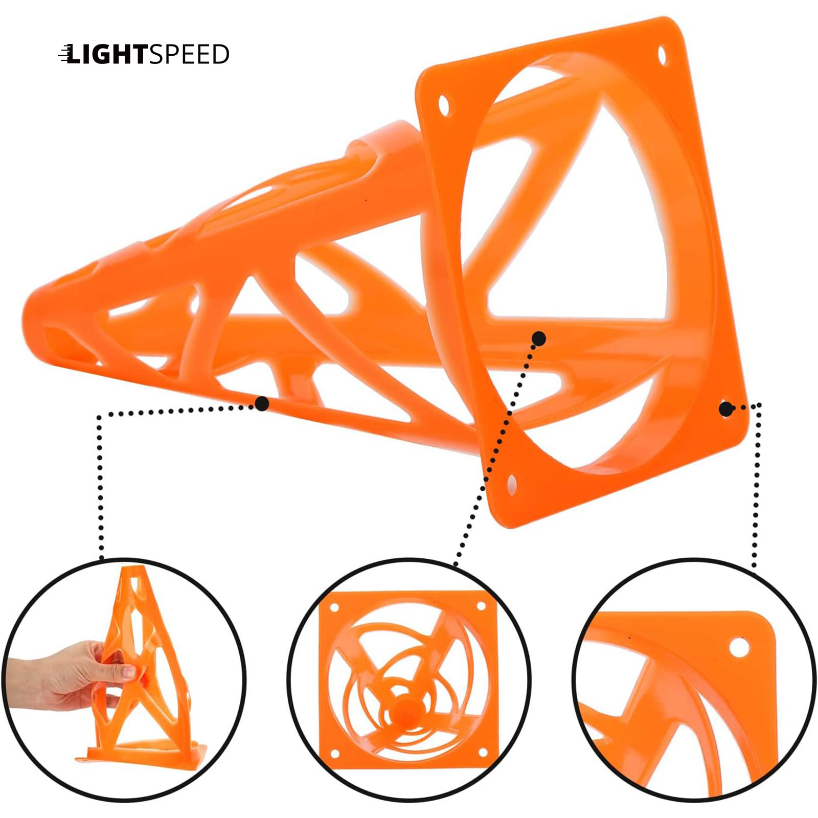 Jual LIGHTSPEED Cone Kerucut 23cm / Cone Kerucut Marker Alat Latihan ...