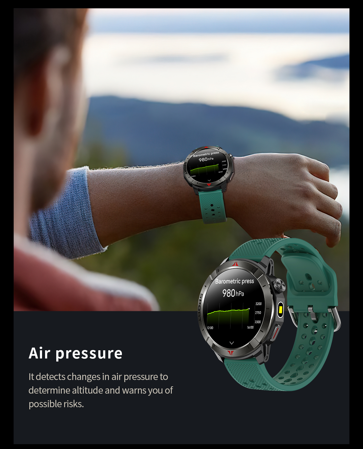 Jual Aolon Navi R4 New Smartwatch Dual GPS 6-satellite Positioning ...