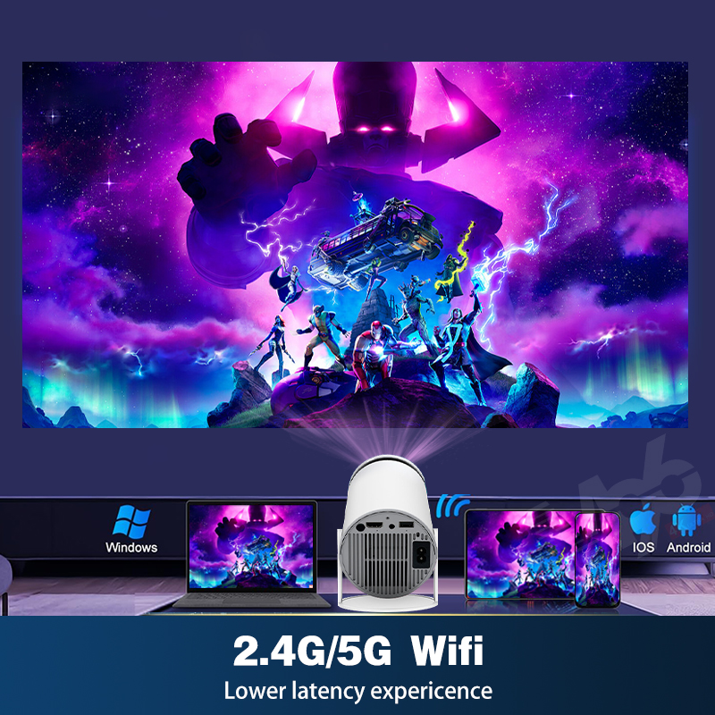 Jual Tripsky Proyektor HY300 MINI Smart Projector 180 ANSI Lumens 1080P ...