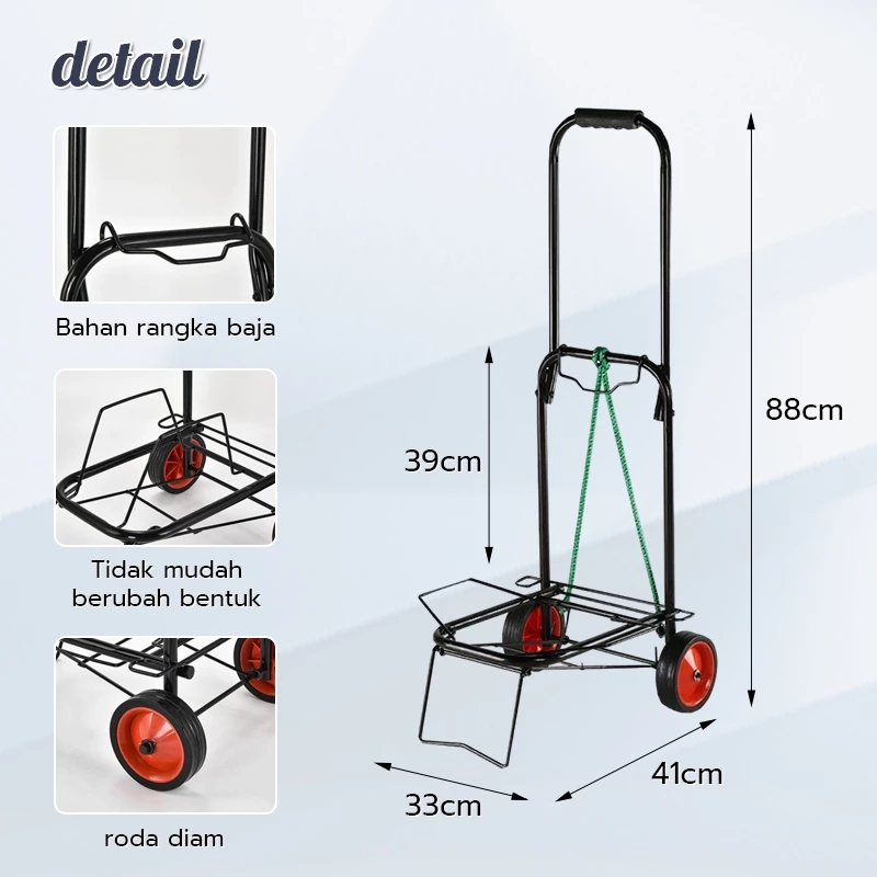 Jual DTG - Trolley Besi Portable Free Tali Troli Lipat Mini Kuat ...