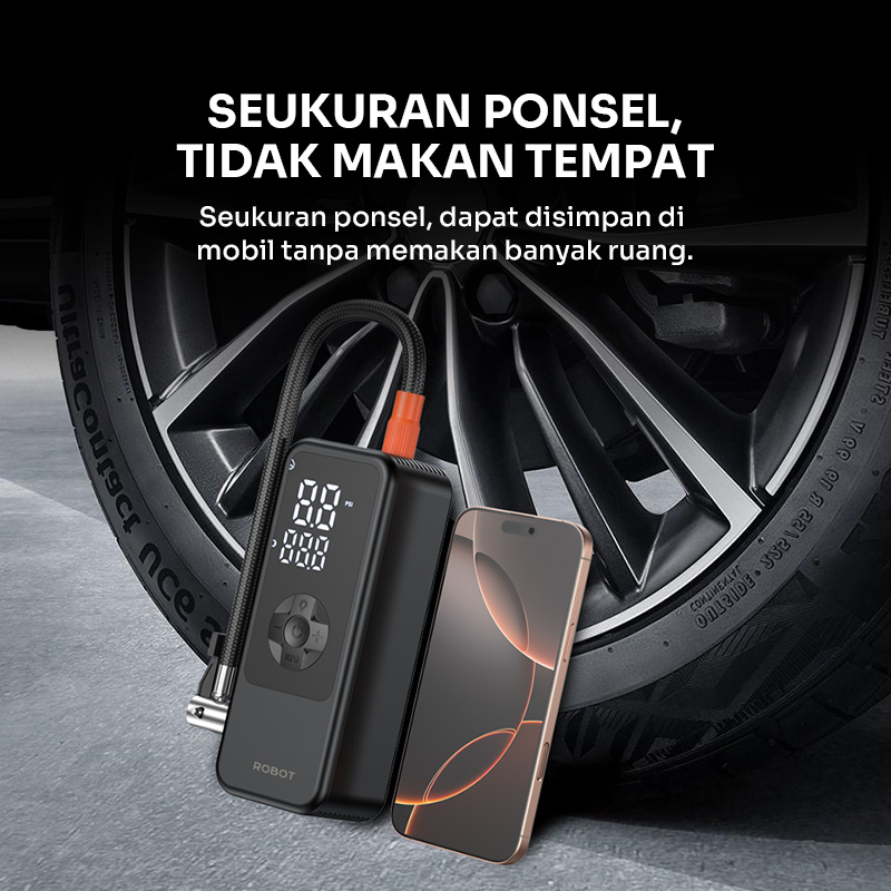 Jual ROBOT Pompa Ban Elektrik Mobil/Truk/Motor/Bola Inflator Air Pump ...
