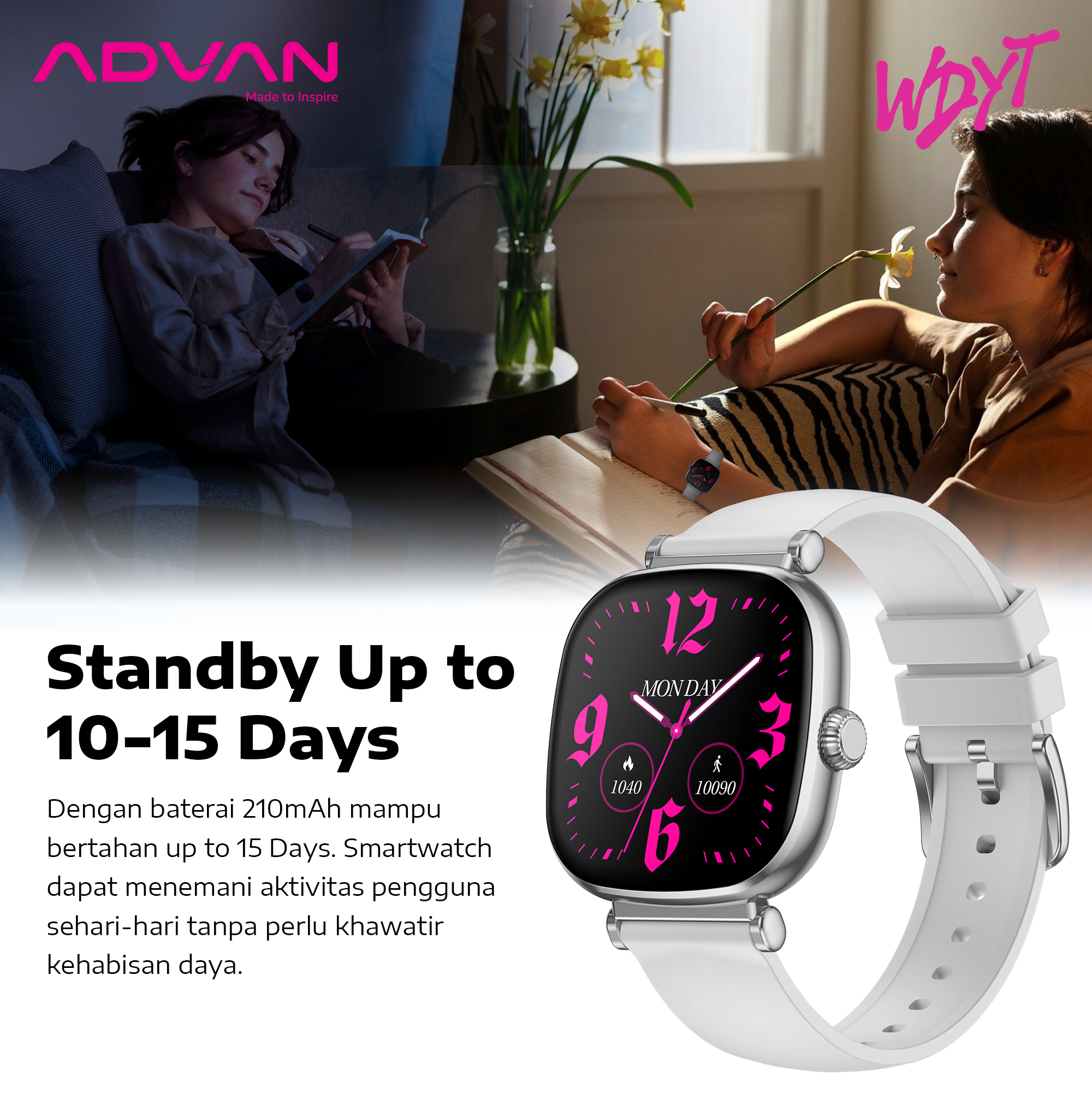 Jual [EXCLUSIVE LAUNCH] ADVAN Smartwatch WDYT 1.7" Super Amoled Smart ...
