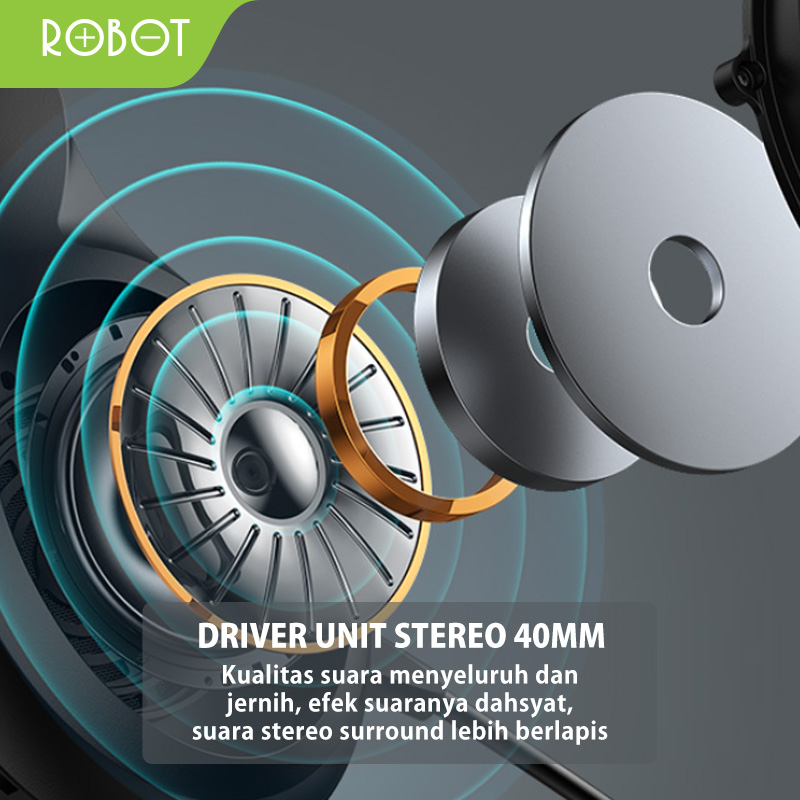 Jual ROBOT Headphone Kabel Stylish Suara Super Bass Nyaman Ditelinga ...