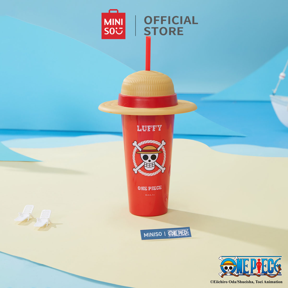 Jual Miniso x One Piece Classic Collection Cangkir Minum Desktop Topi ...