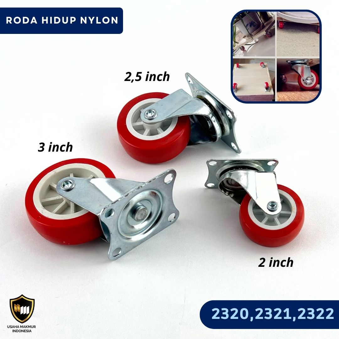 Jual Roda Etalase Roda Caster PVC Roda Lemari 2 Inch 2,5 Inch,3 Inch ...