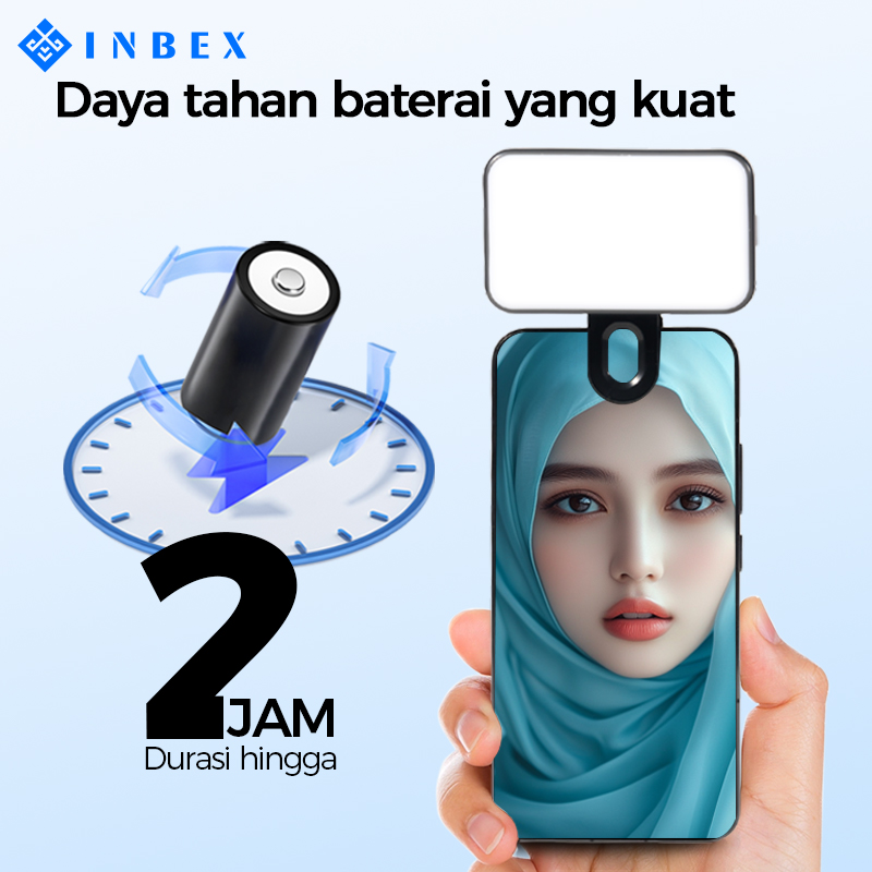 Jual [k] INBEX PL4 Mini Portable LED Light untuk Selfie, Live Streaming, dan Fotografi – Lampu ...