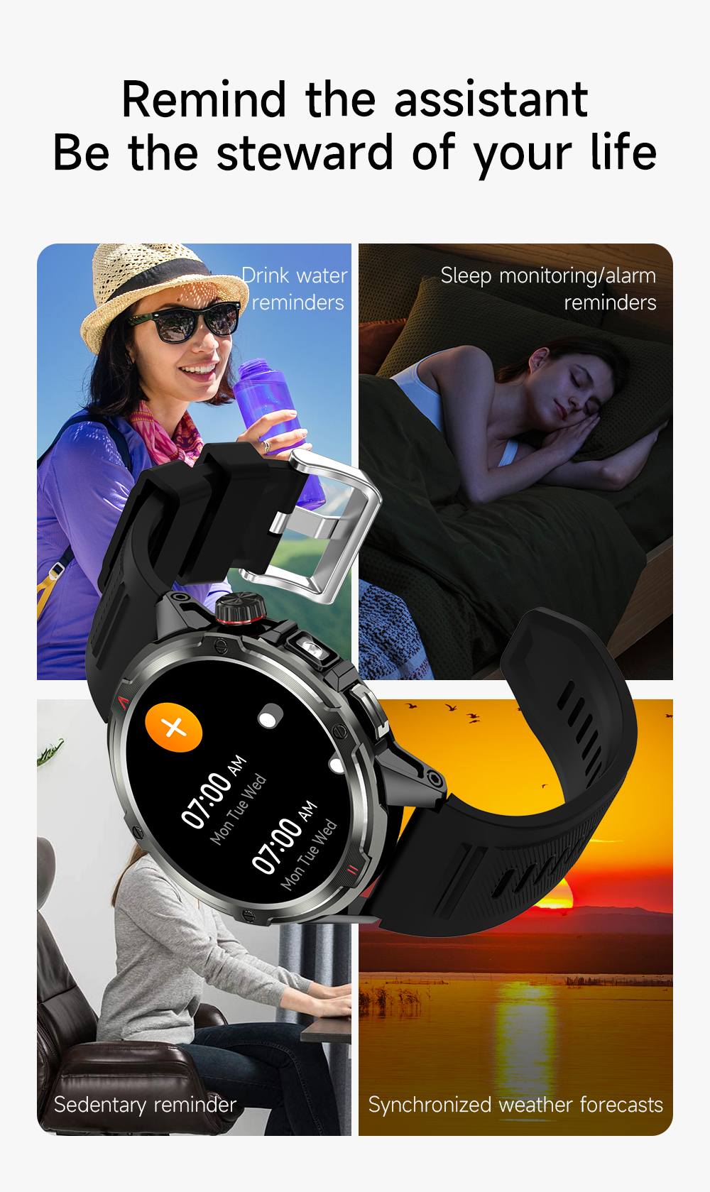 Jual Aolon Tetra R4 Smartwatch Amoled AOD Cover Lock Compass Bluetooth ...