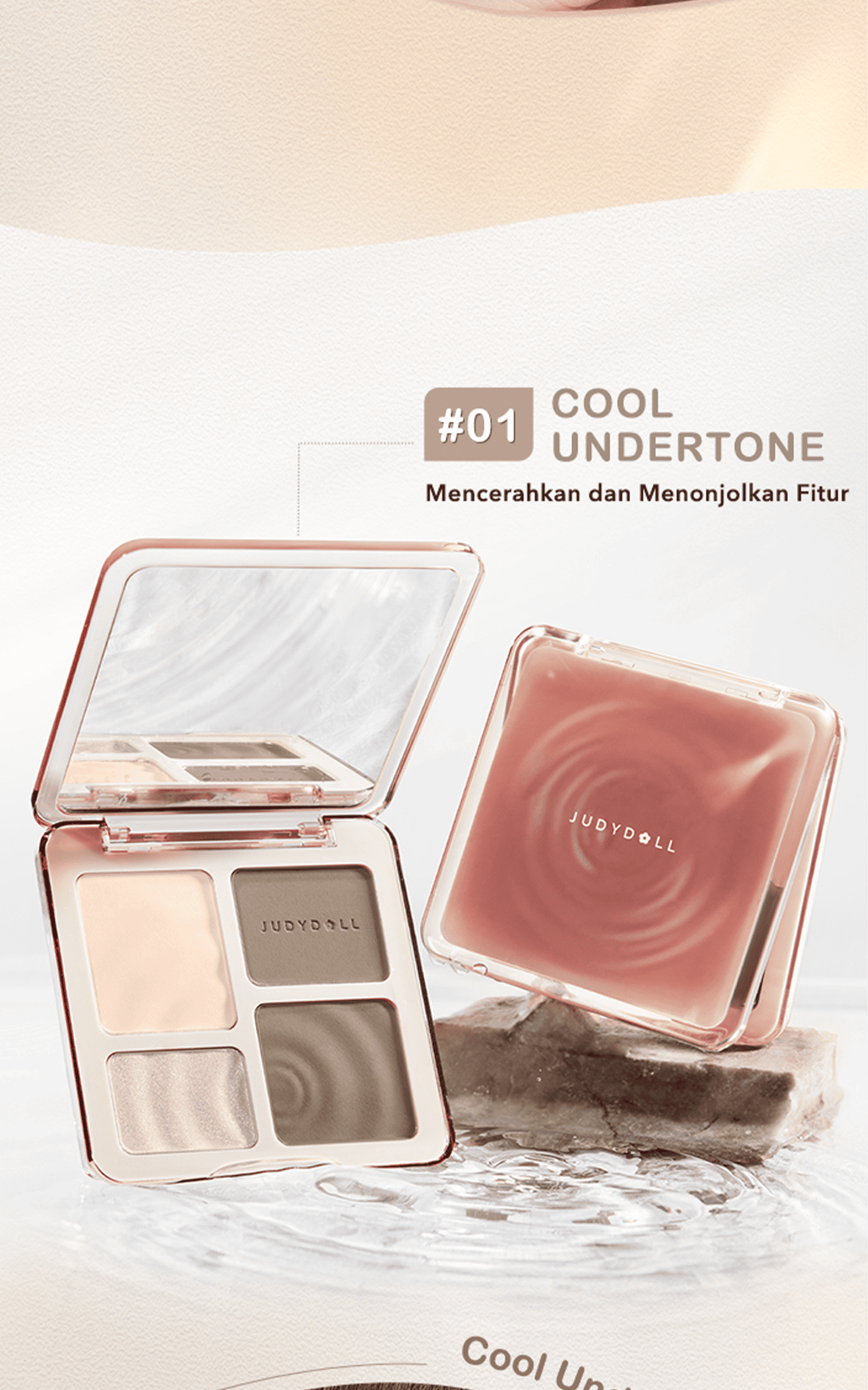 Jual (BEST SELLER) Judydoll Highlight & Contour Palette (Multifungsi ...