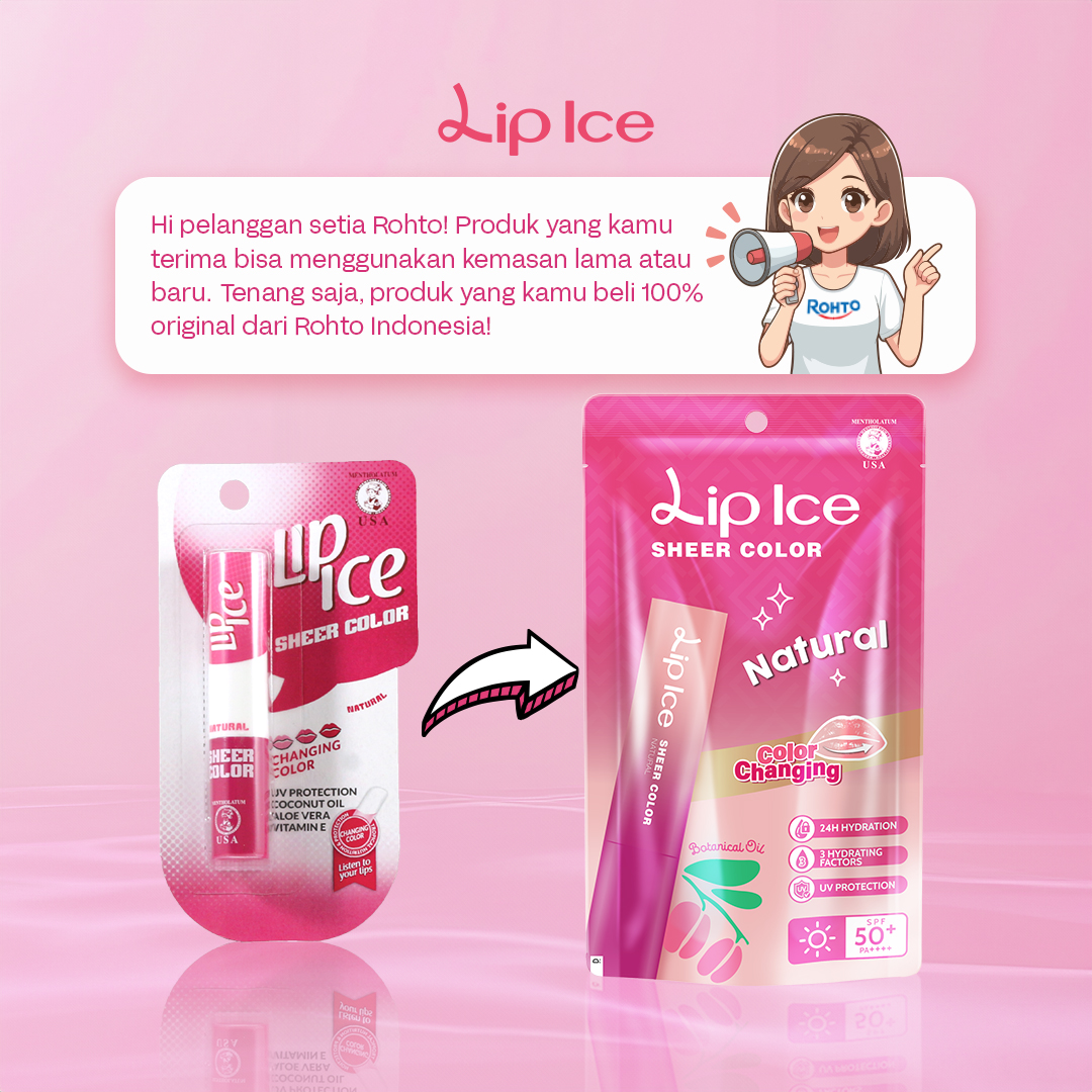 Jual Lip Ice Sheer Color Natural - 2.2gr | Shopee Indonesia