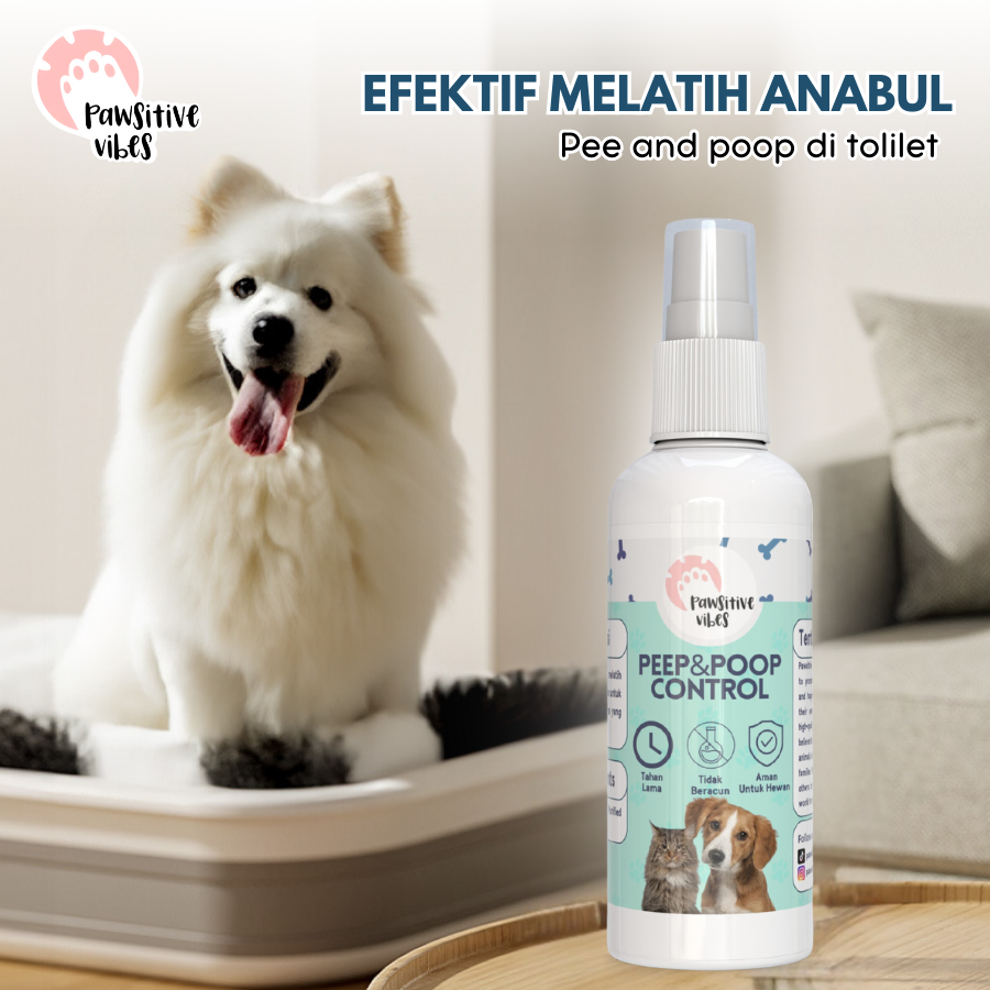 Jual Pawsitive Vibes Pee Poop Control Potty Training Spray 120ml ...