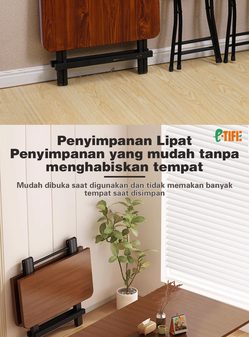 Jual E-TIFE Meja Lipat / Set Meja Makan Lipat Dan Kursi / Meja Lipat portable / Meja Lipat ...