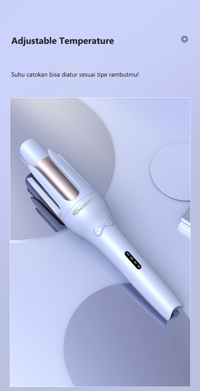 Jual MAIMEITE Catokan Curly Otomatis 32MM Ceramics Curly Rambut Alat Kriting Rambut Catokan ...