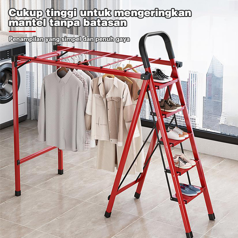 Jual E-TIFE 2 in 1 Tangga Rak Pakaian Tangga 1.2M-2M Tangga Lipat ...