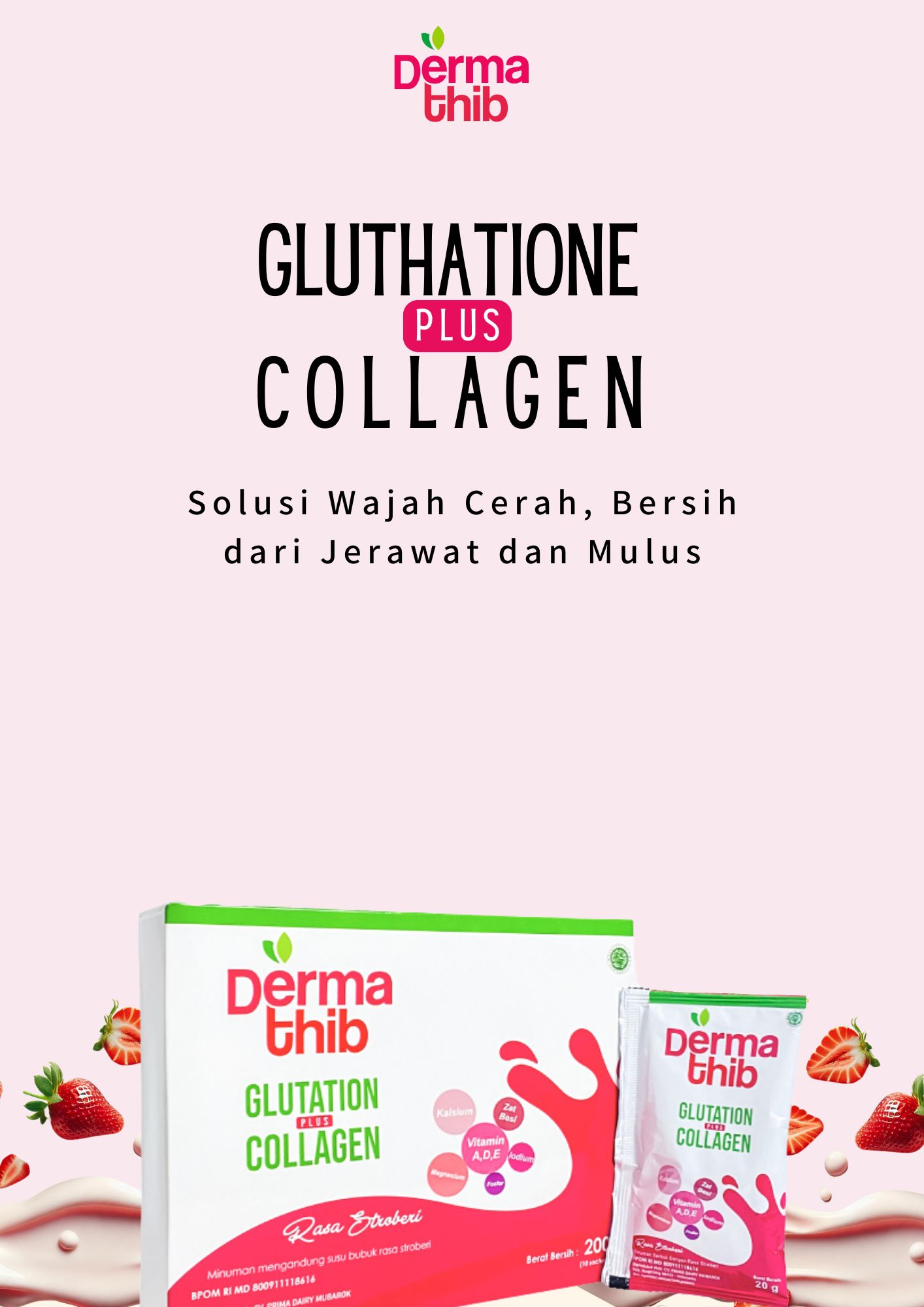 Jual DERMATHIB - Collagen Drink Plus Glutation Minuman Kolagen dan ...