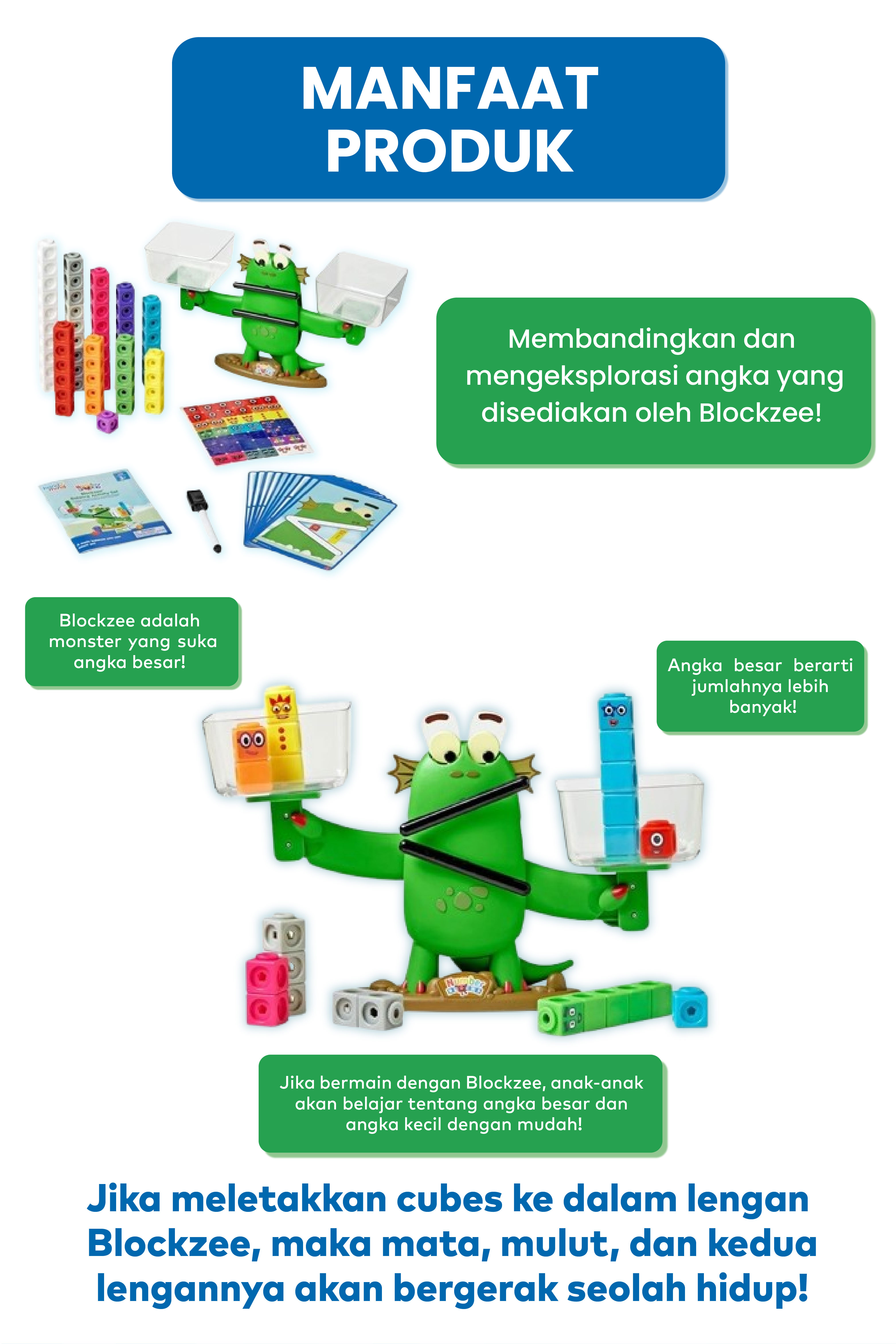 Jual Hand2Mind - Numberblocks Blockzee Balance Scale Activity Set ...