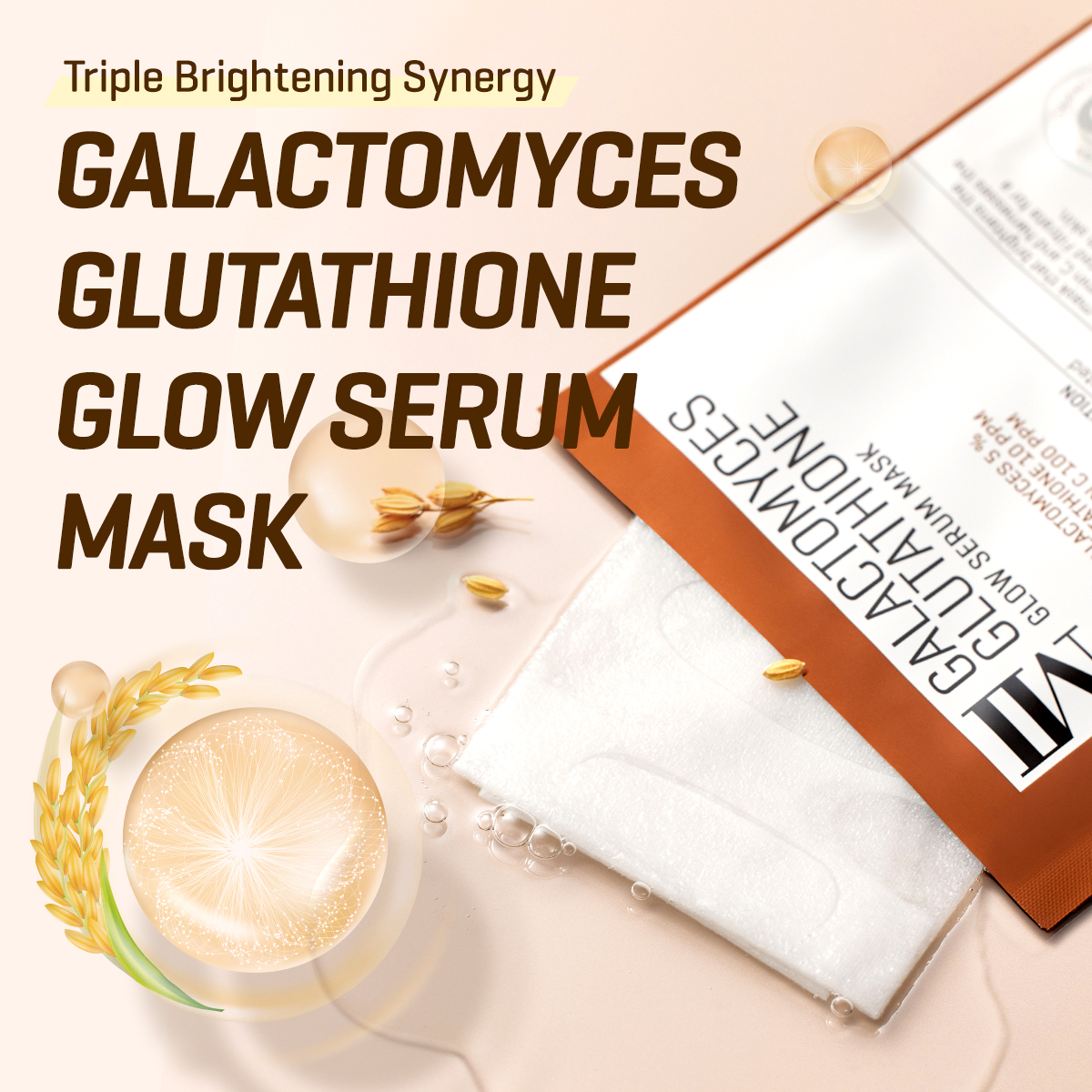 Jual 【NEW】SOME BY MI GALACTOMYCES GLUTATHIONE GLOW SERUM MASK [22g ...