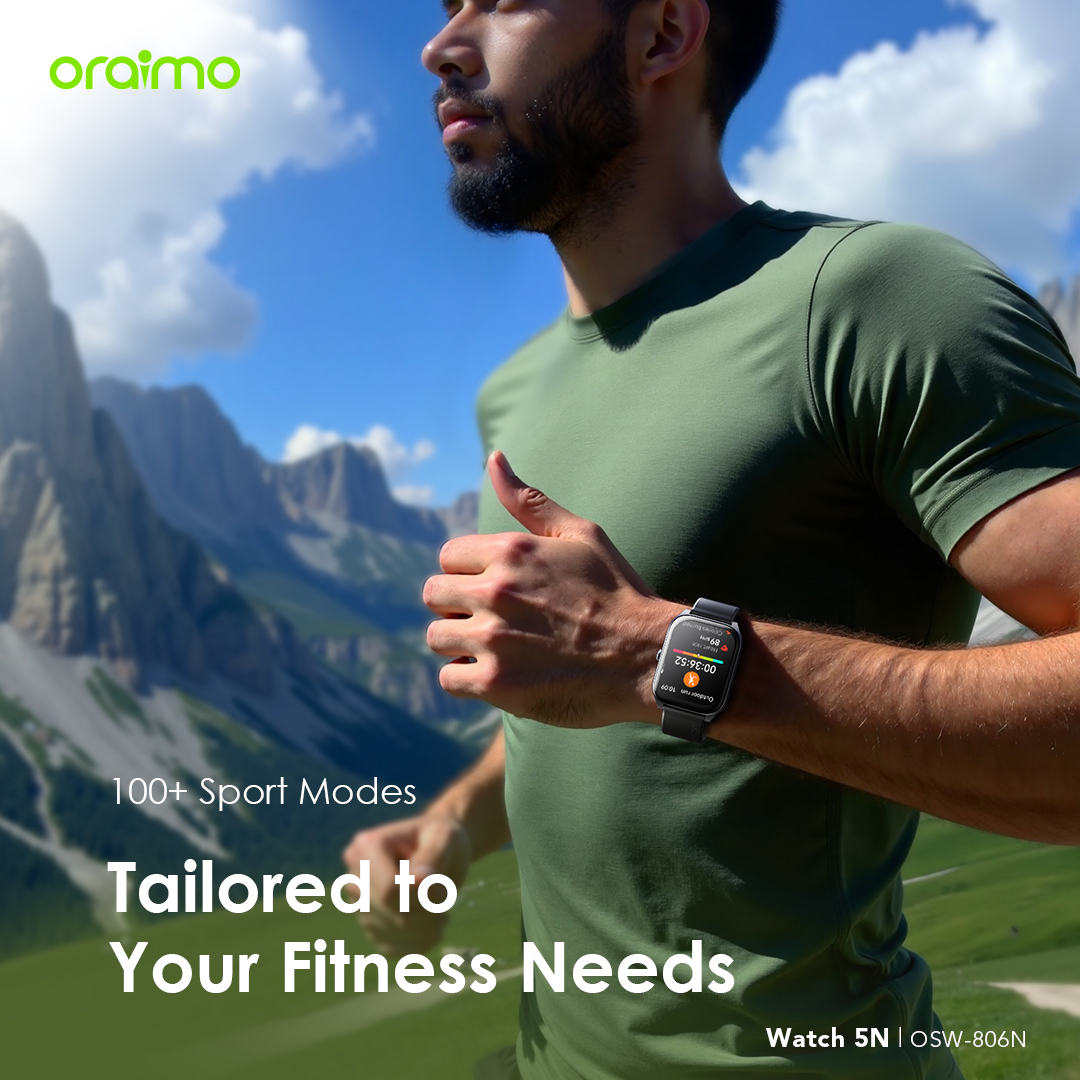 Jual (NEW LAUNCH) oraimo Watch 5N Smartwatch OSW-806N Jam Tangan Pintar ...