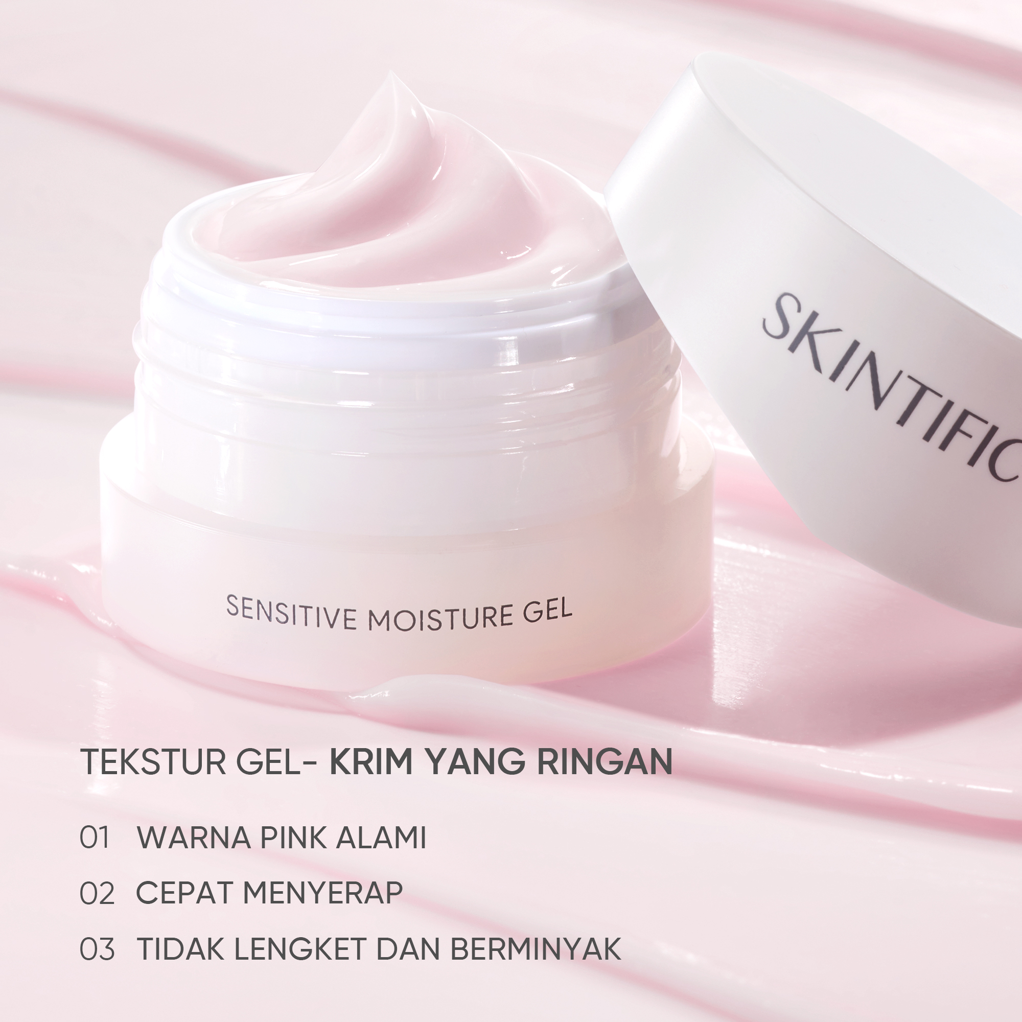Jual SKINTIFIC - Sensitive Moisture Gel 40ml - Calm & Repair 2in1 ...