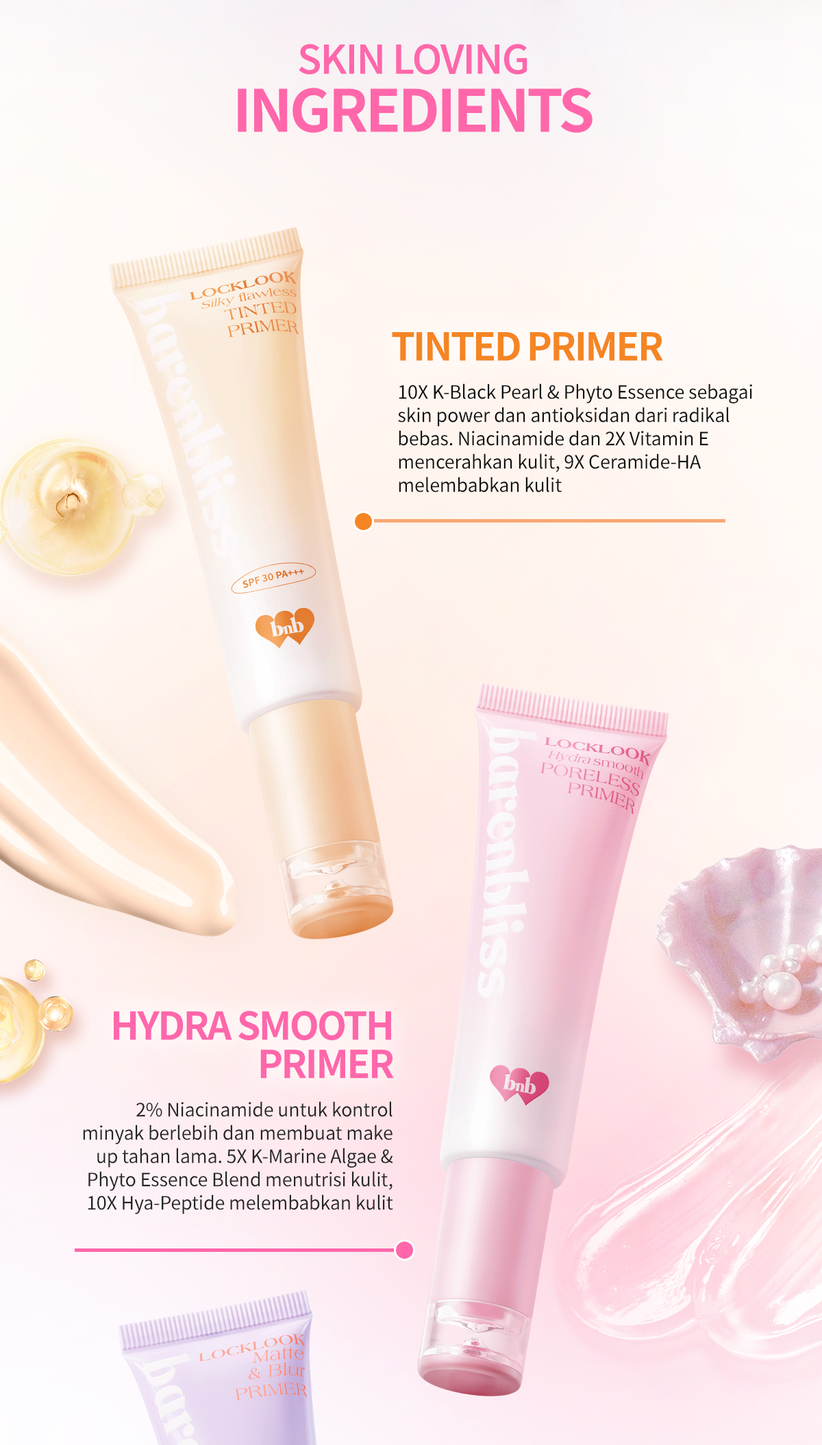 Jual [BEST SELLING] BNB barenbliss Locklook Primer Silky Flawless ...
