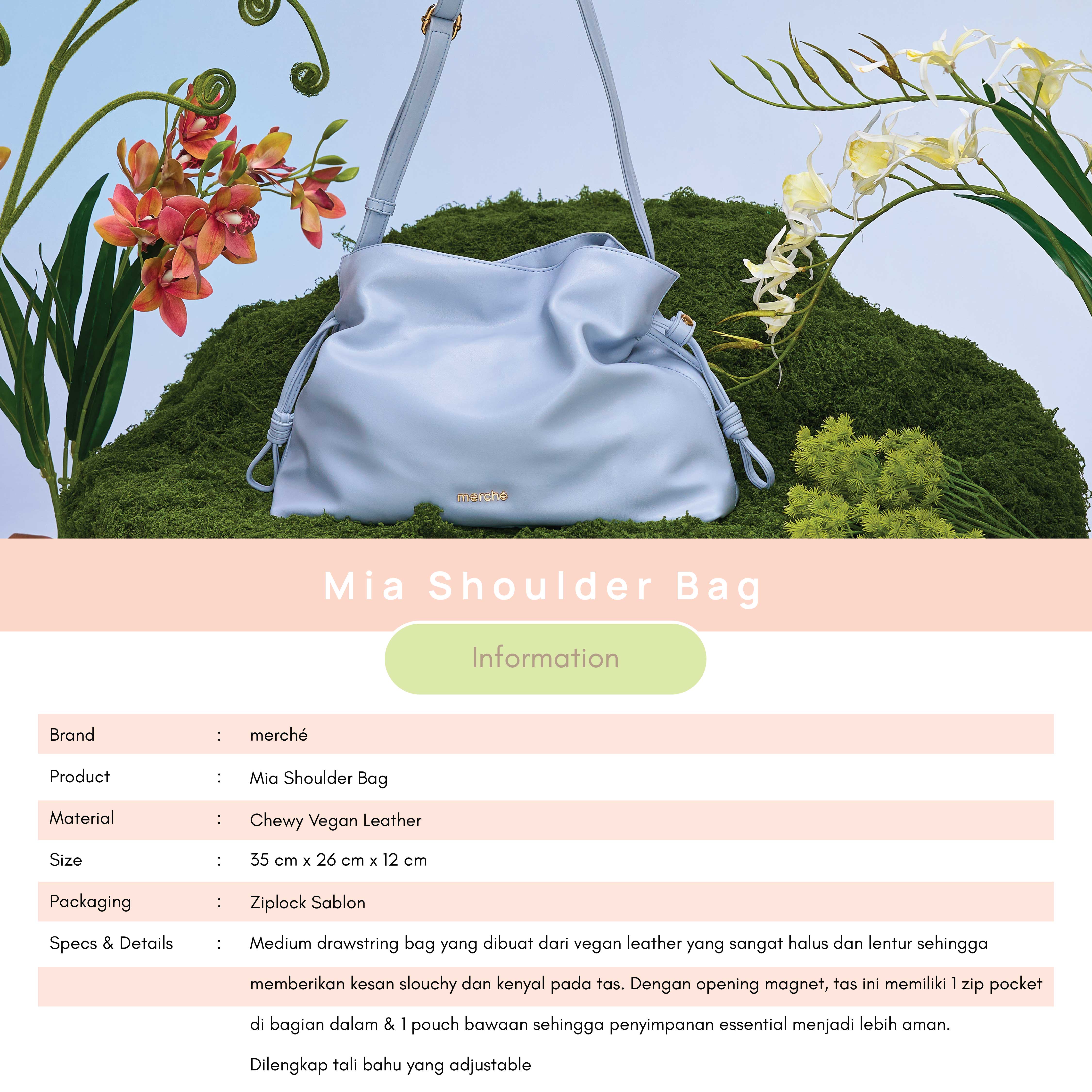 Jual Merche Tas Bahu Wanita Mia Shoulder | Shopee Indonesia