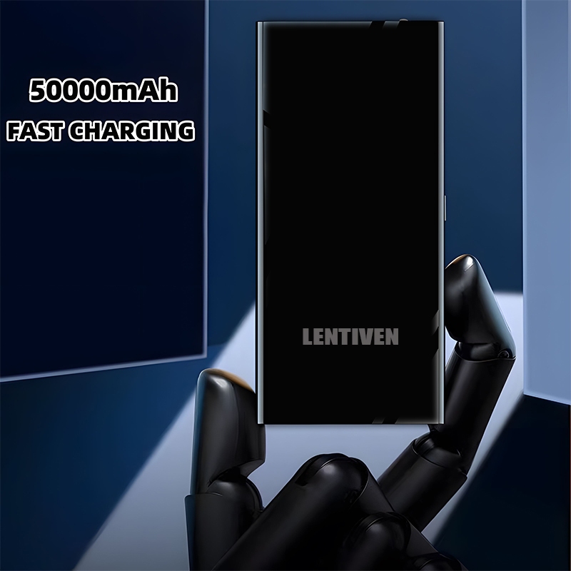 Jual LENTIVEN PowerBank 50000mAh Fast Charging Mini Dual Output Input ...