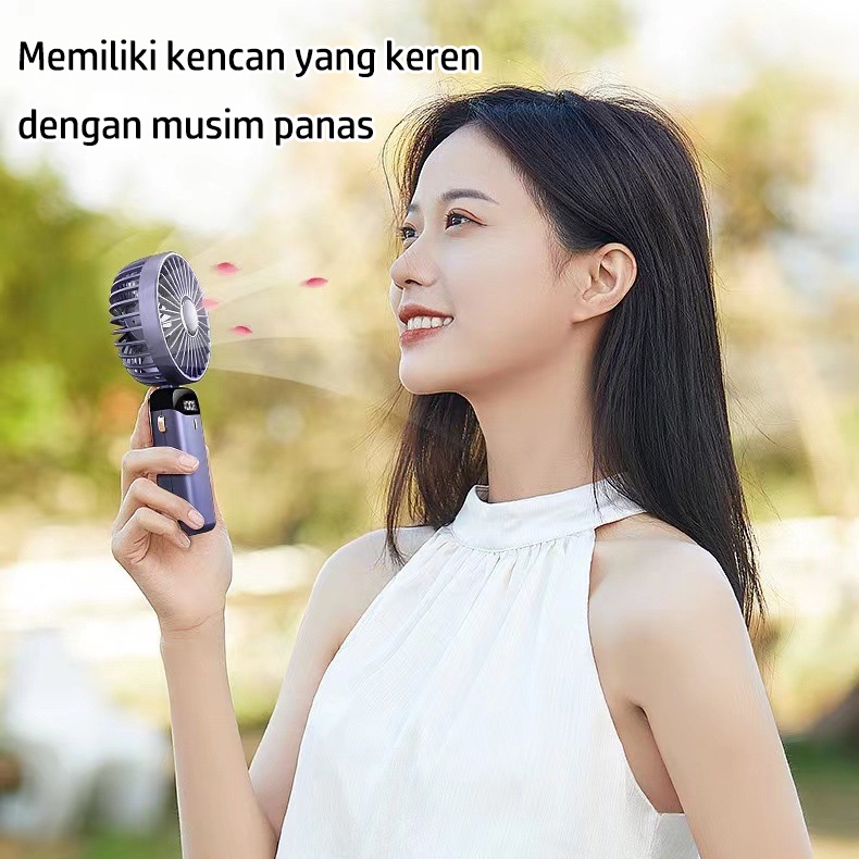 Jual DL Kipas Angin Mini Portable Usb 20000 mAh Kipas Lipat / Kipas ...