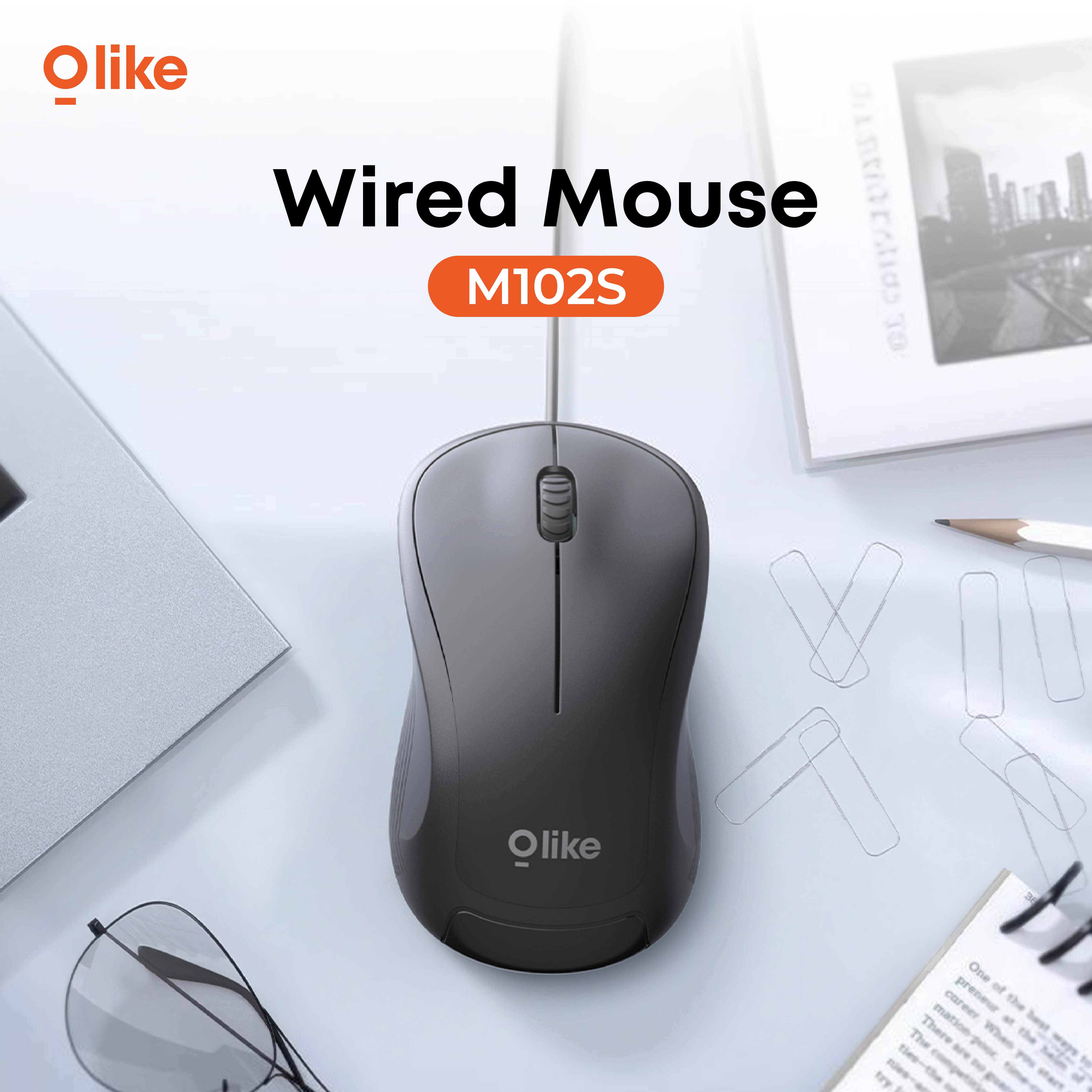 Jual OLIKE Mouse Wired M102S Ergonomic Design 1200 DPI | Mouse Kabel ...