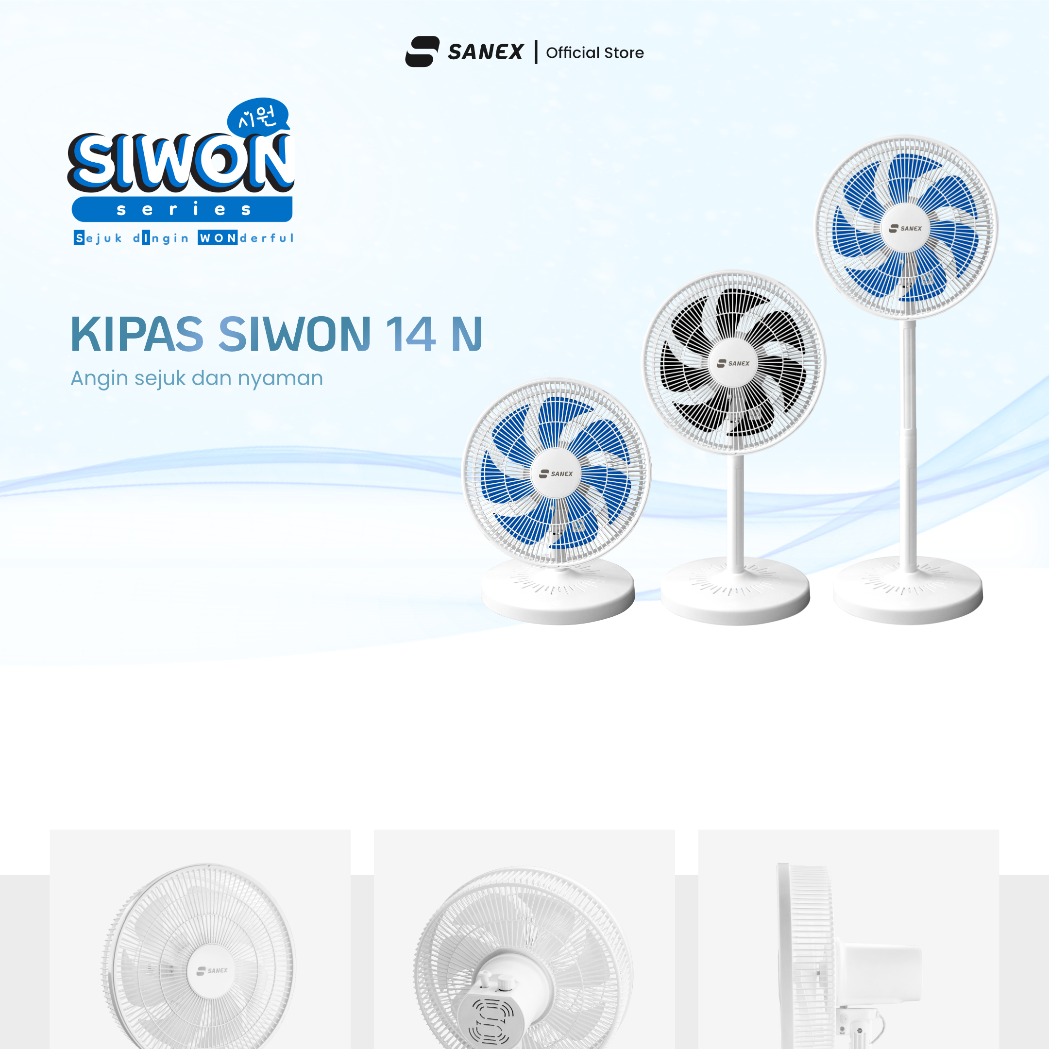 Jual SANEX Siwon Kipas Angin Standing Berdiri 3in1 14 Inch SSF-1421 N ...