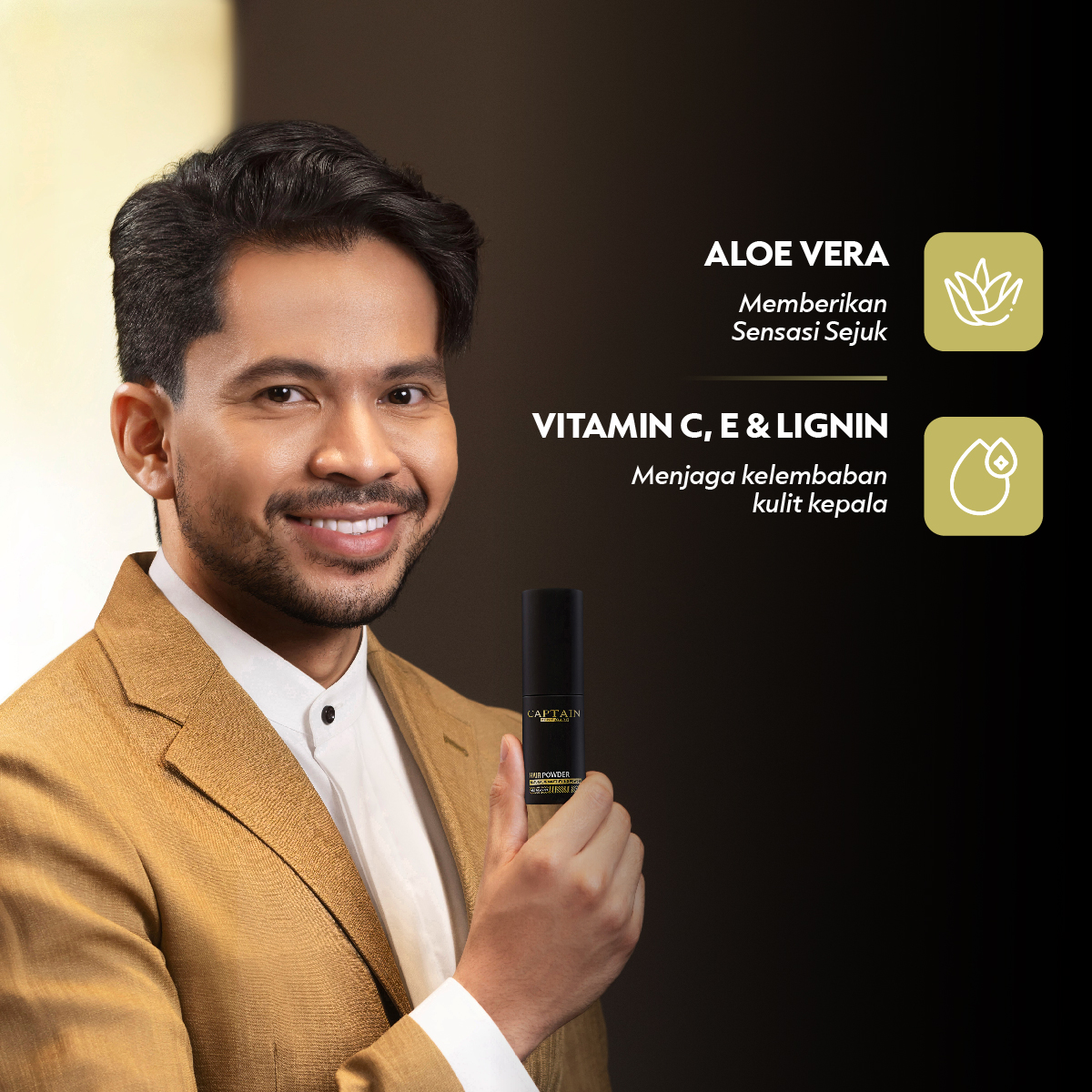 Jual [BUNDLE 2 PCS] Captain Men's Care Twinpack 2 pcs Hair Powder | Shopee Indonesia