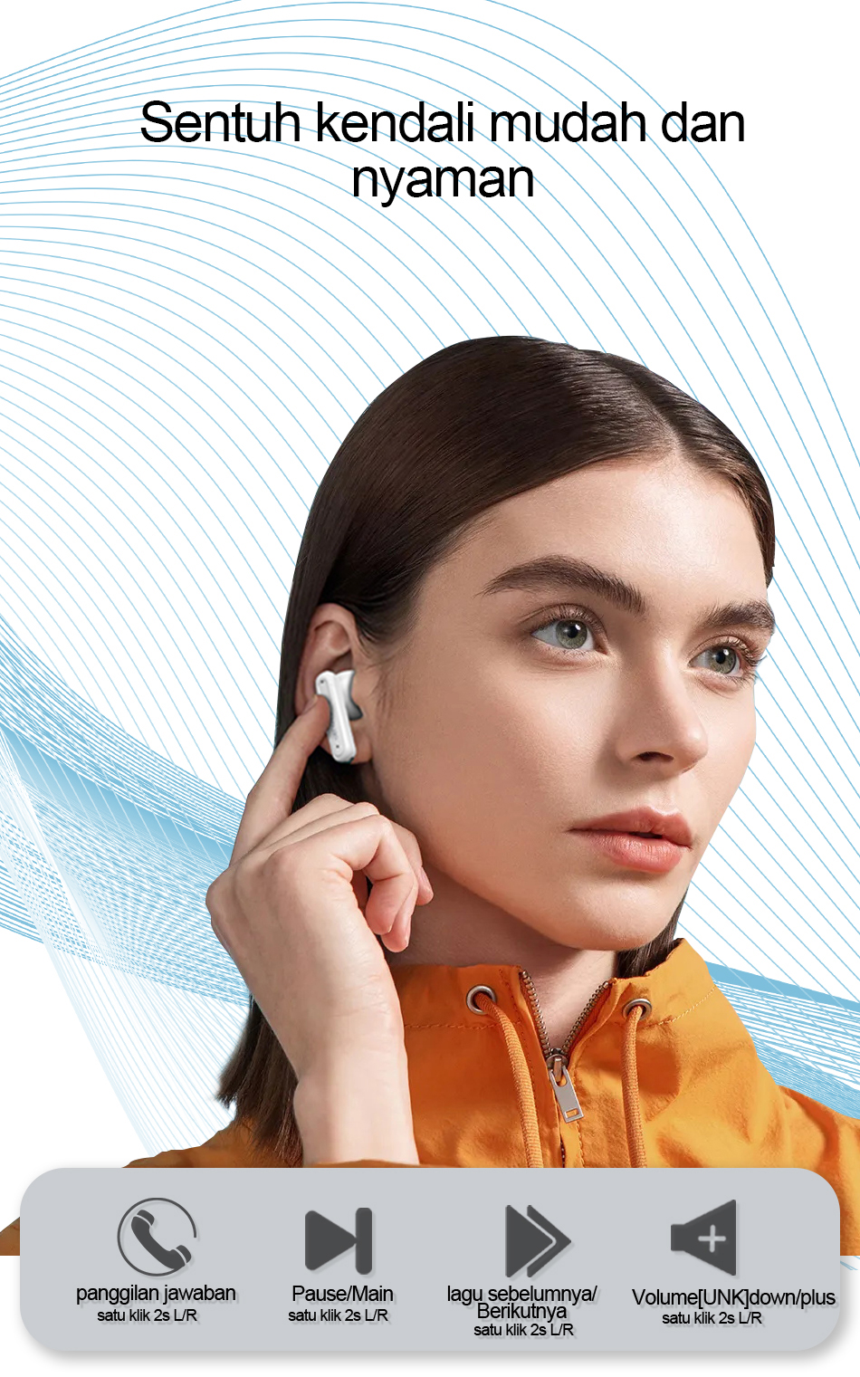 Jual Lenovo ERAZER XT98 Pro Earphone Nirkabel Bluetooth Konduksi Tulang ...