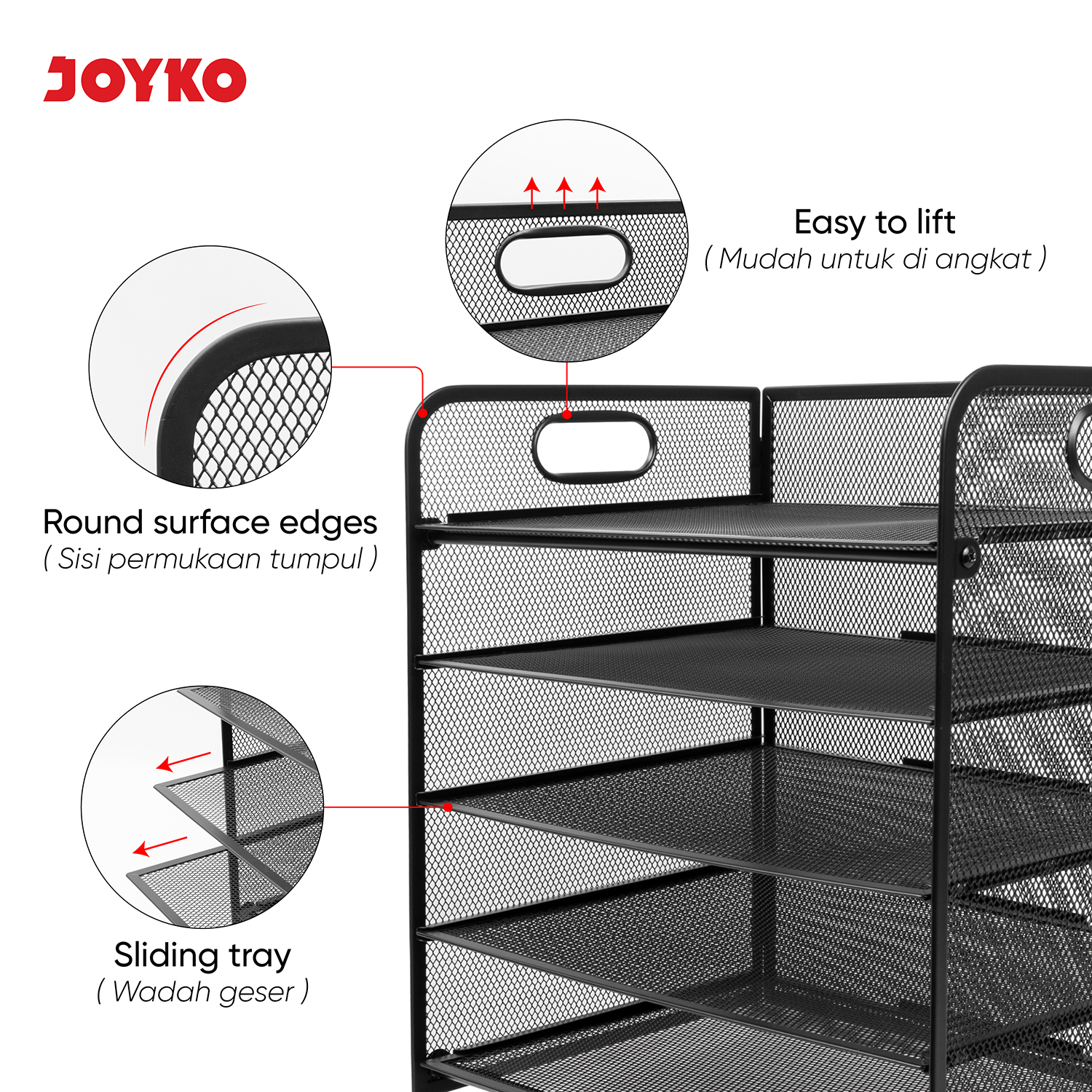 Jual Document Tray Wadah Dokumen Joyko 5 Tray DT-63 | Shopee Indonesia