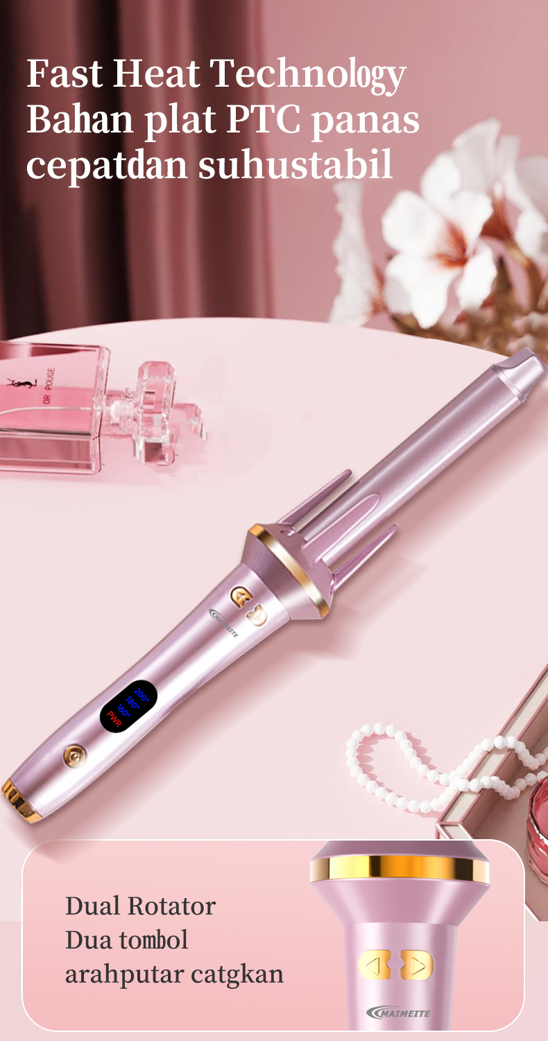 Jual MAIMEITE Catokan Curly Otomatis Catokan Keriting Rambut 25mm Otomatis Ceramics Curly Hair ...