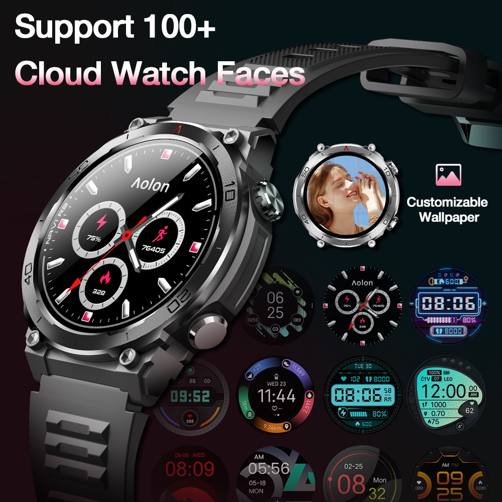 Jual Aolon Navi R2 Smart Watch GPS Tracking Map Bluetooth Call SOS IP68 ...