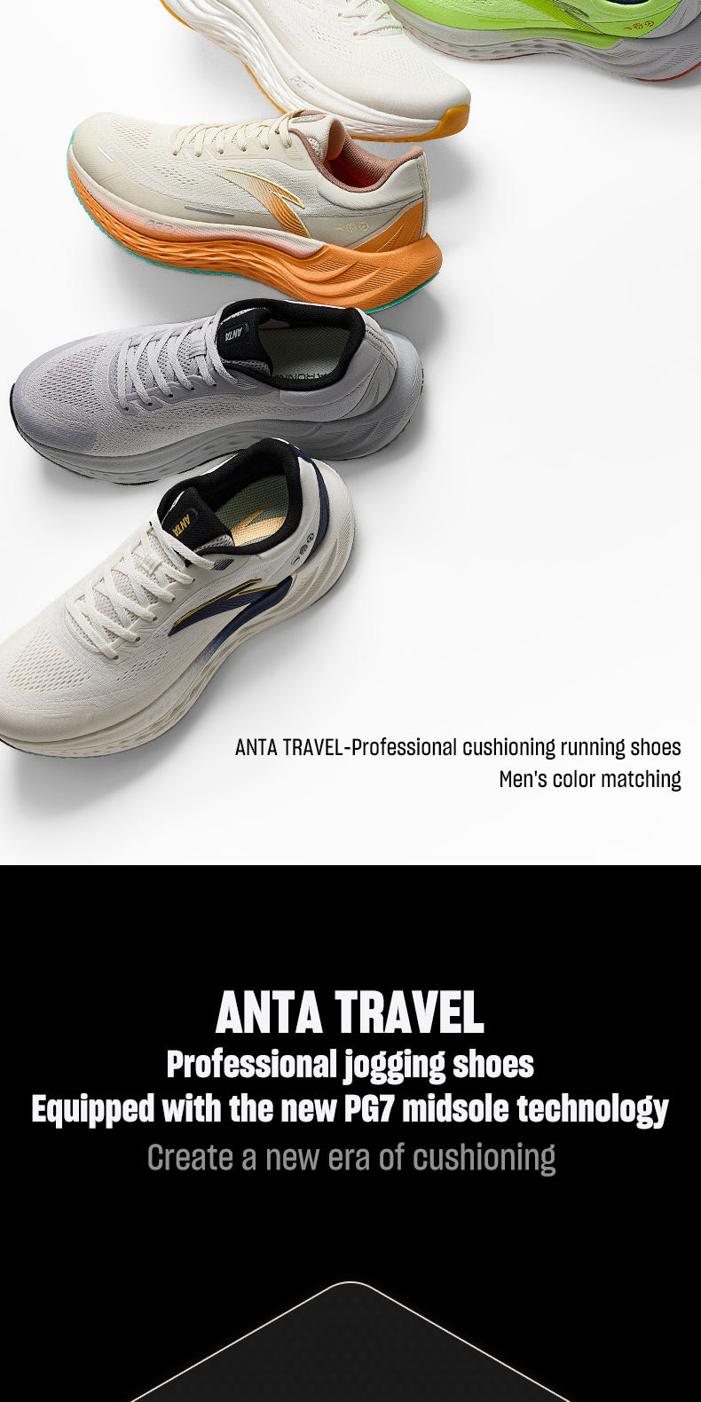 Jual ANTA PG 7 Travel Sepatu Lari Pria Sepatu Sneaker Pria Sepatu Olahraga Running Shoes ...