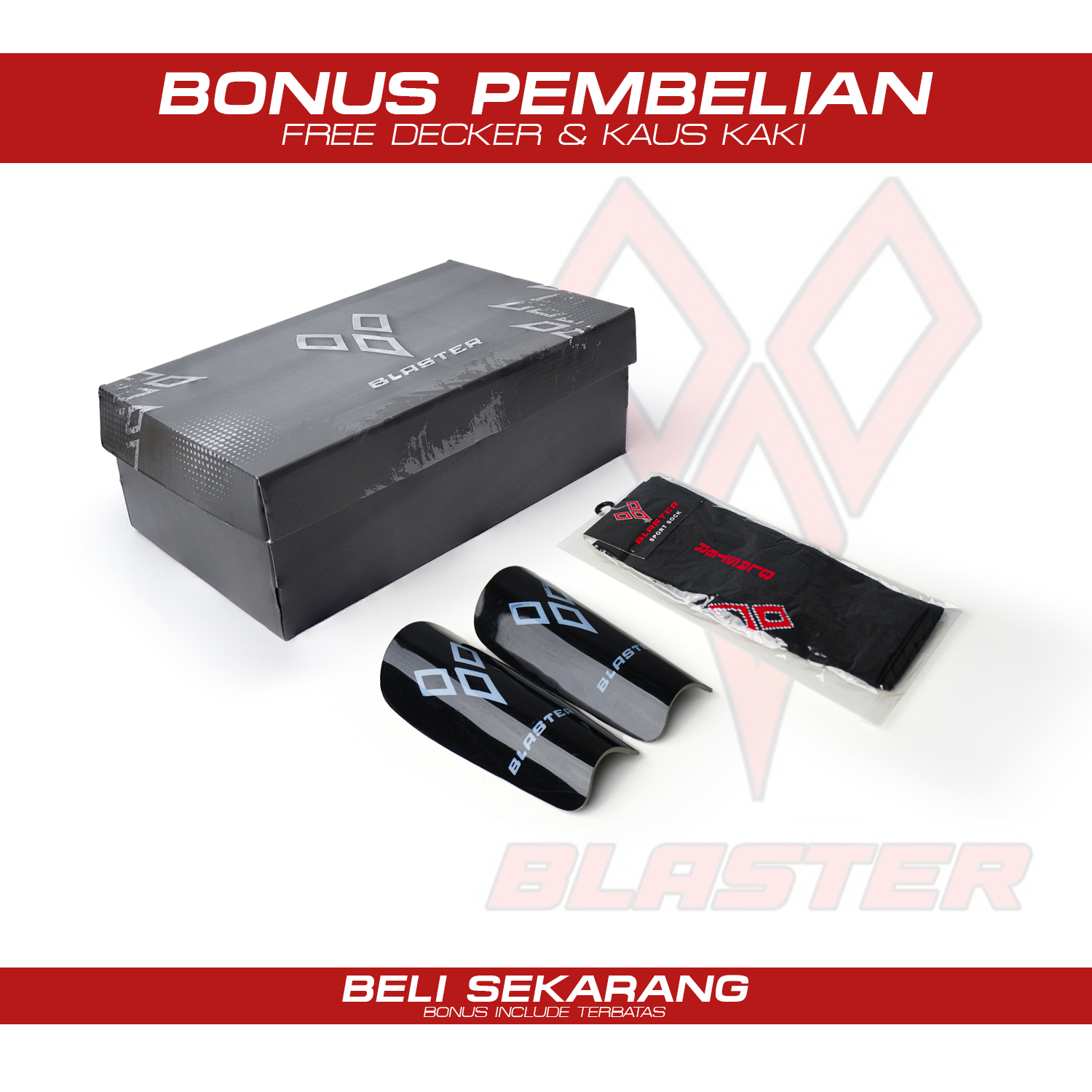 Jual BLASTER - Stride Putih Merah Sepatu Futsal Anak Dewasa Mini Soccer ...
